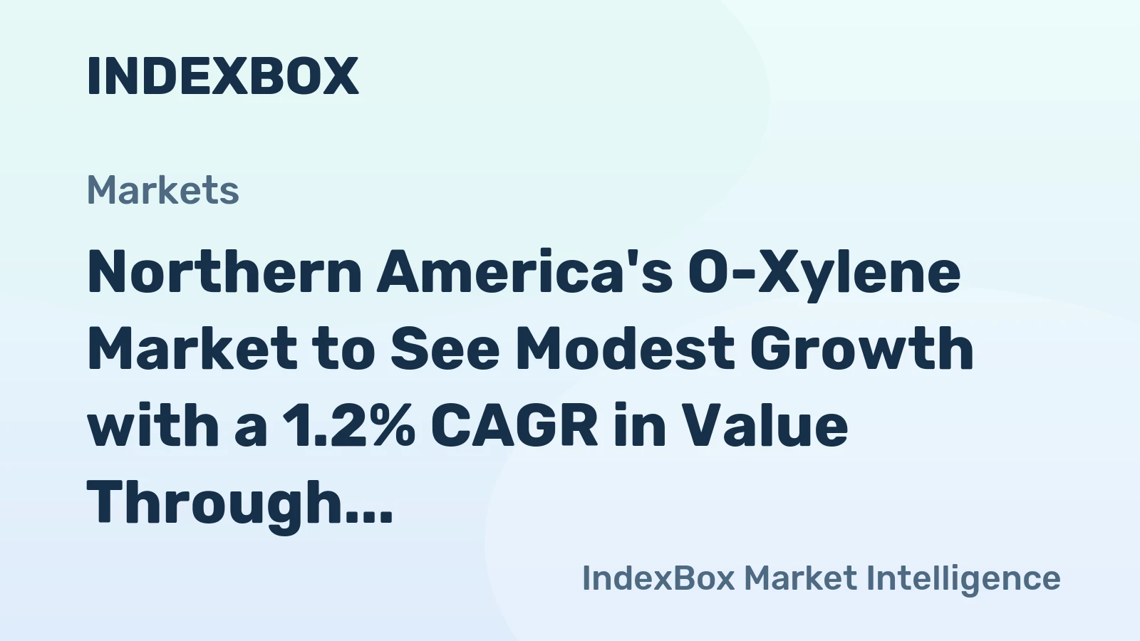 Northern America's O-Xylene Market to See Modest Growth with a 1.2% CAGR in Value Through 2035