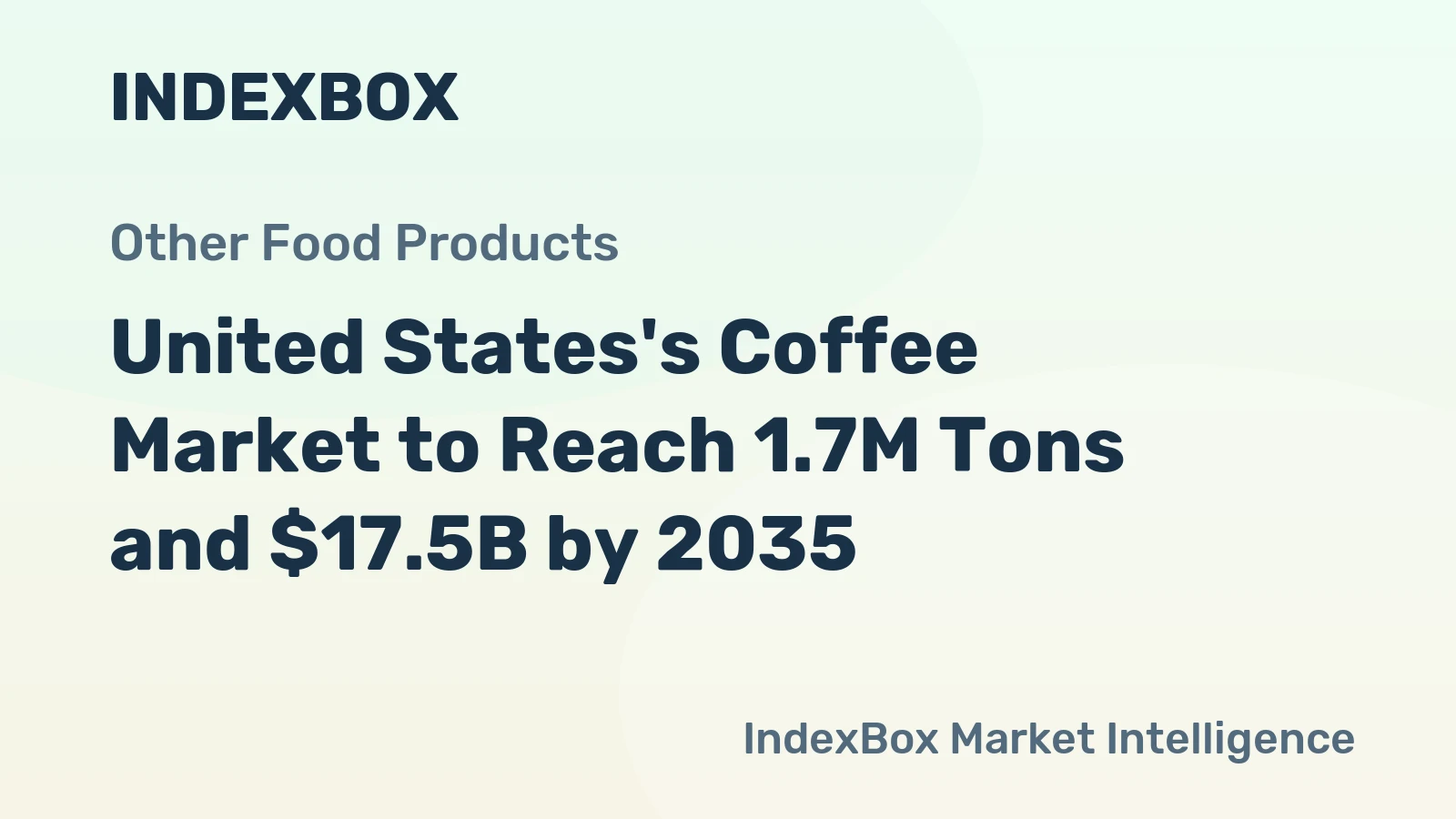 United States's Coffee Market to Reach 1.7M Tons and $17.5B by 2035