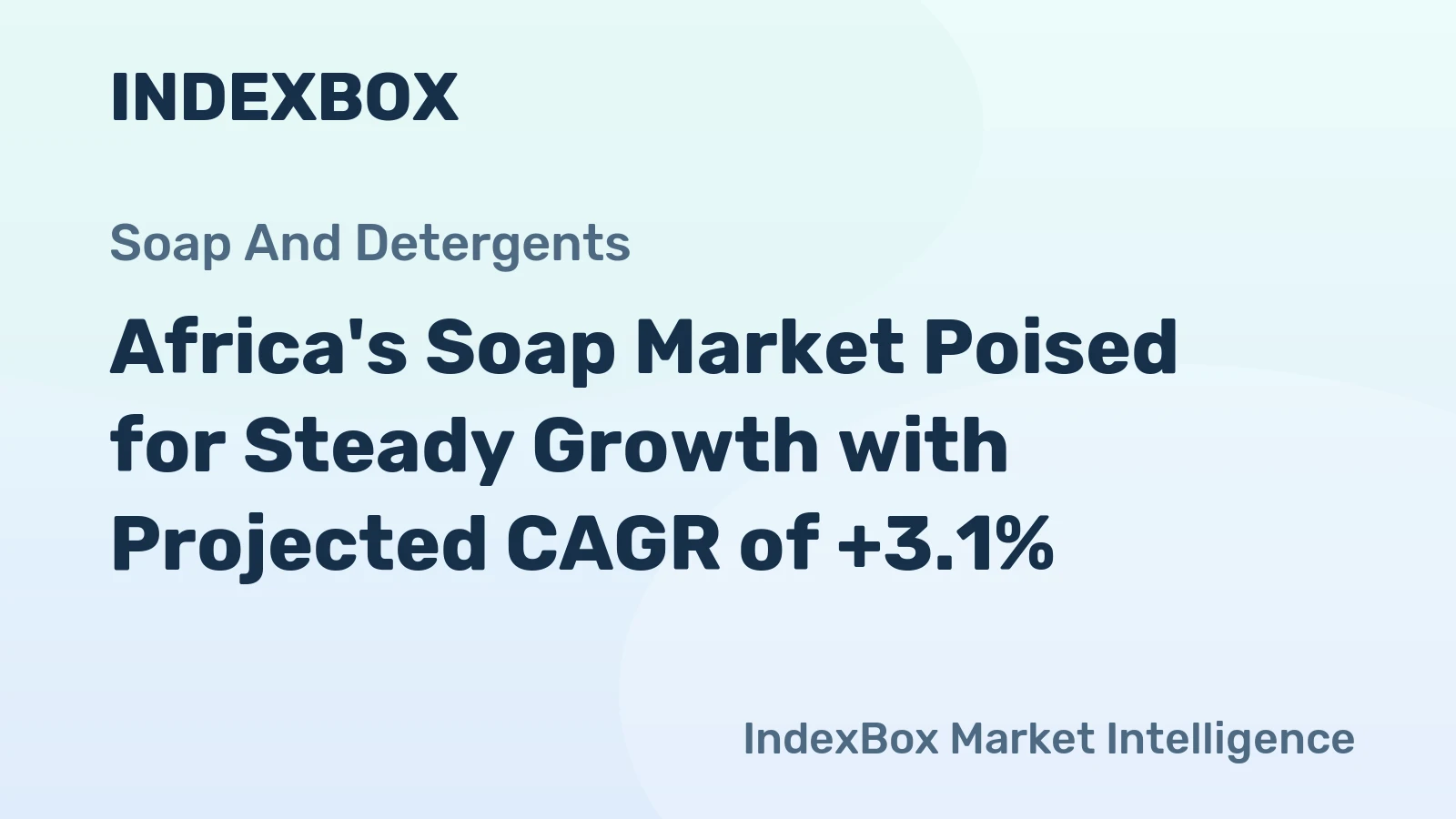 Africa's Soap Market Poised for Steady Growth with Projected CAGR of +3.1%