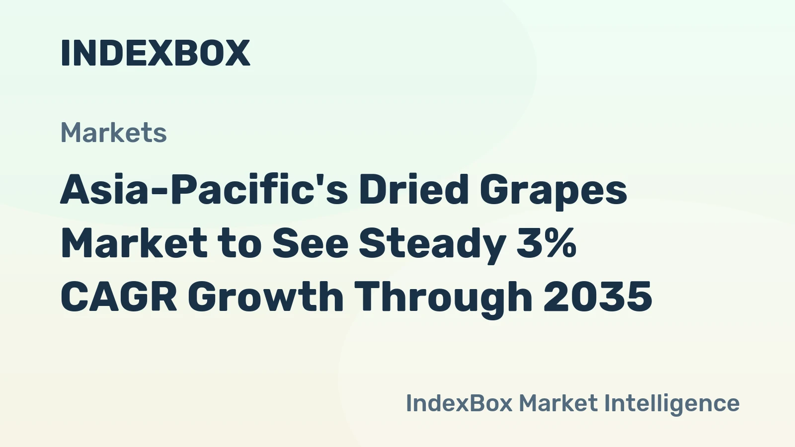 Asia-Pacific's Dried Grapes Market to See Steady 3% CAGR Growth Through 2035