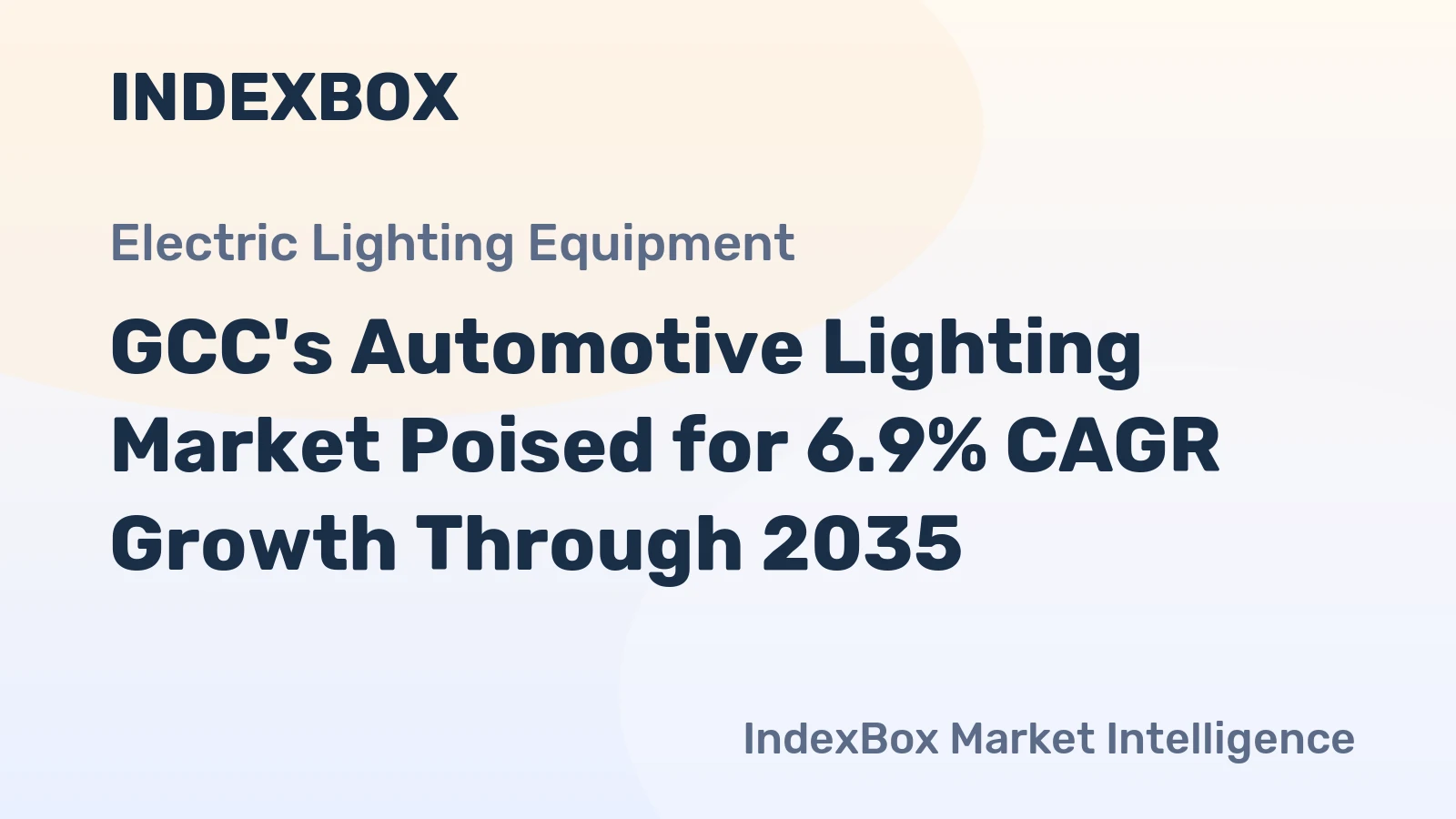 GCC's Automotive Lighting Market Poised for 6.9% CAGR Growth Through 2035