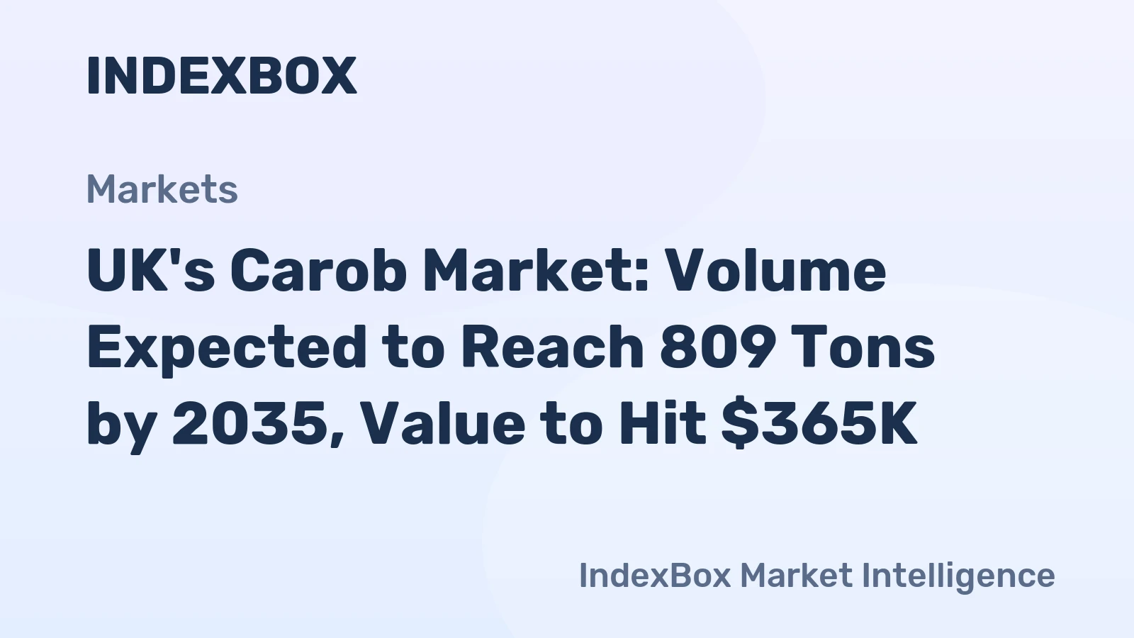 UK's Carob Market: Volume Expected to Reach 809 Tons by 2035, Value to Hit $365K