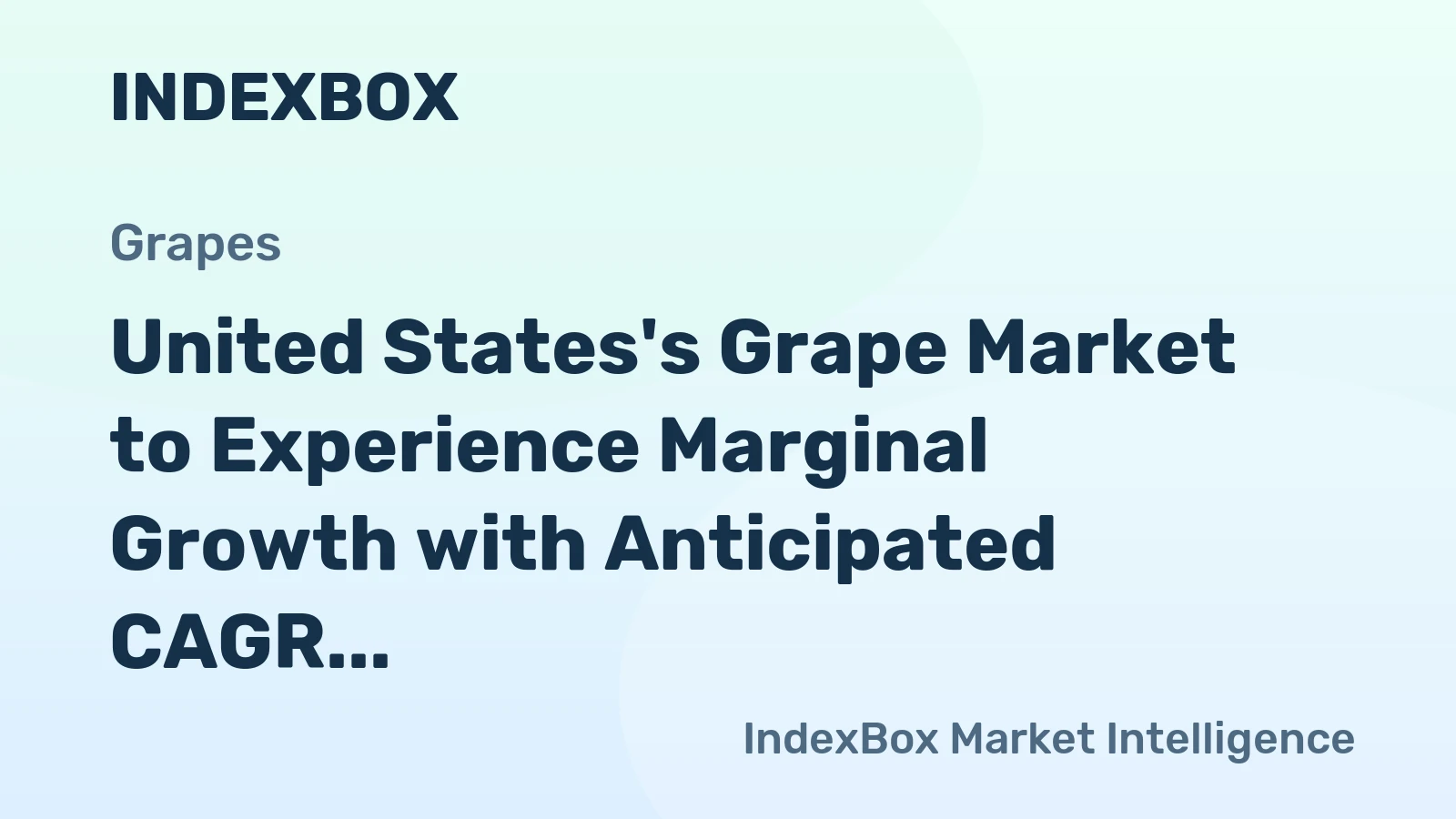 United States's Grape Market to Experience Marginal Growth with Anticipated CAGR of +0.1% from 2024-2035