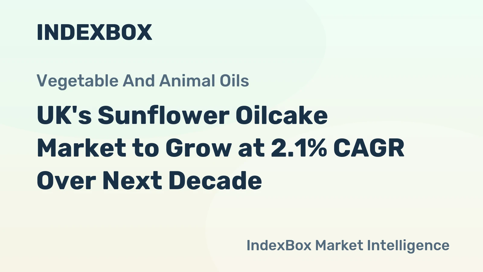 UK's Sunflower Oilcake Market to Grow at 2.1% CAGR Over Next Decade