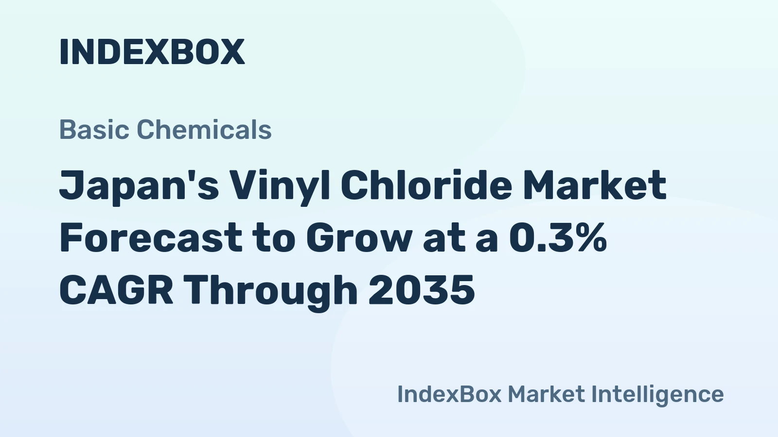 Japan's Vinyl Chloride Market Forecast to Grow at a 0.3% CAGR Through 2035