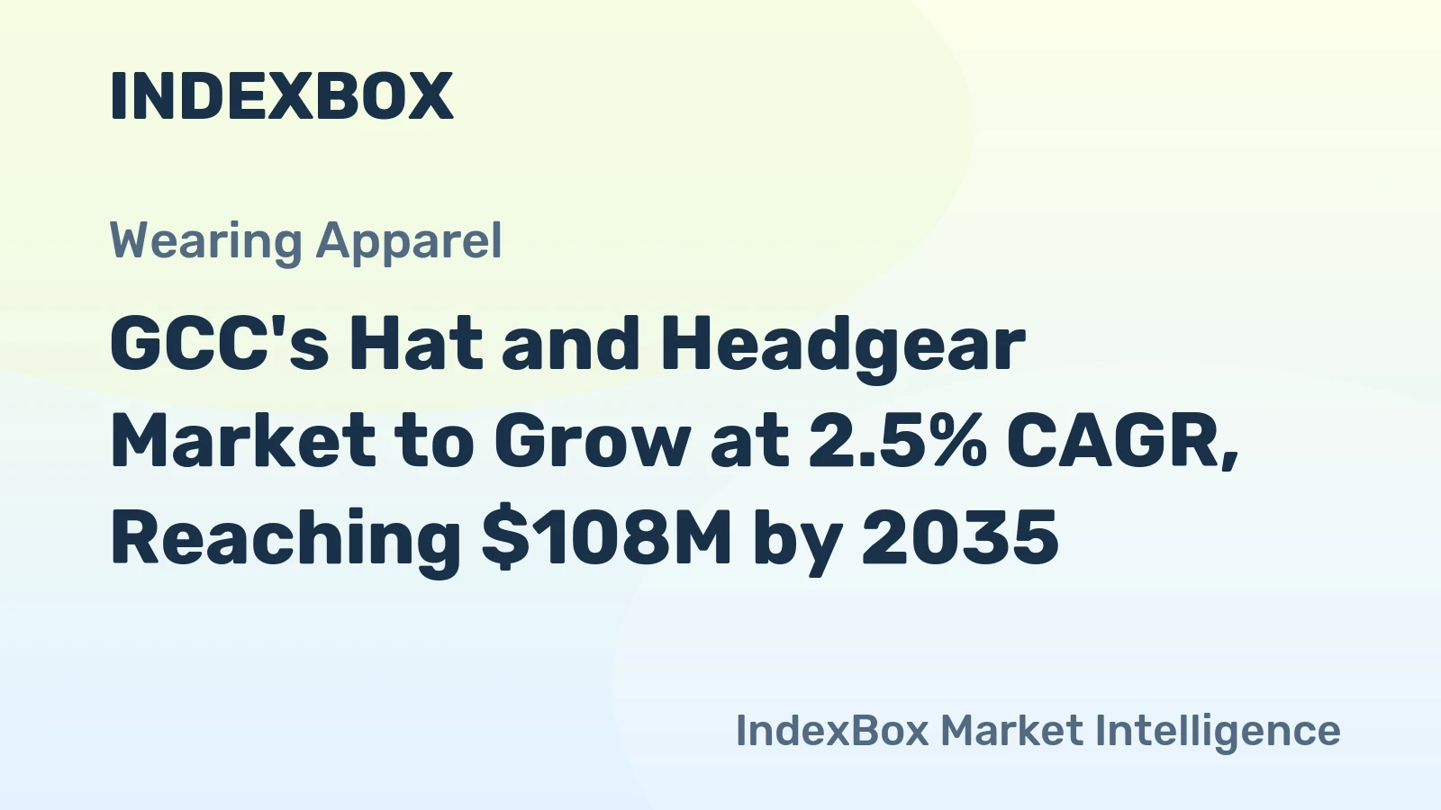 GCC's Hat and Headgear Market to Grow at 2.5% CAGR, Reaching $108M by 2035