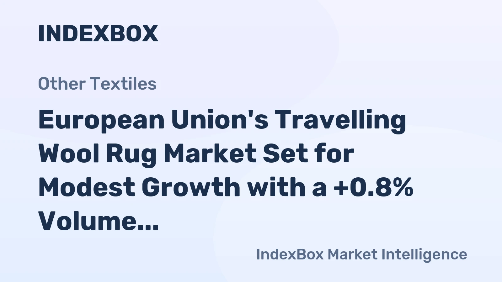 European Union's Travelling Wool Rug Market Set for Modest Growth with a +0.8% Volume CAGR Through 2035