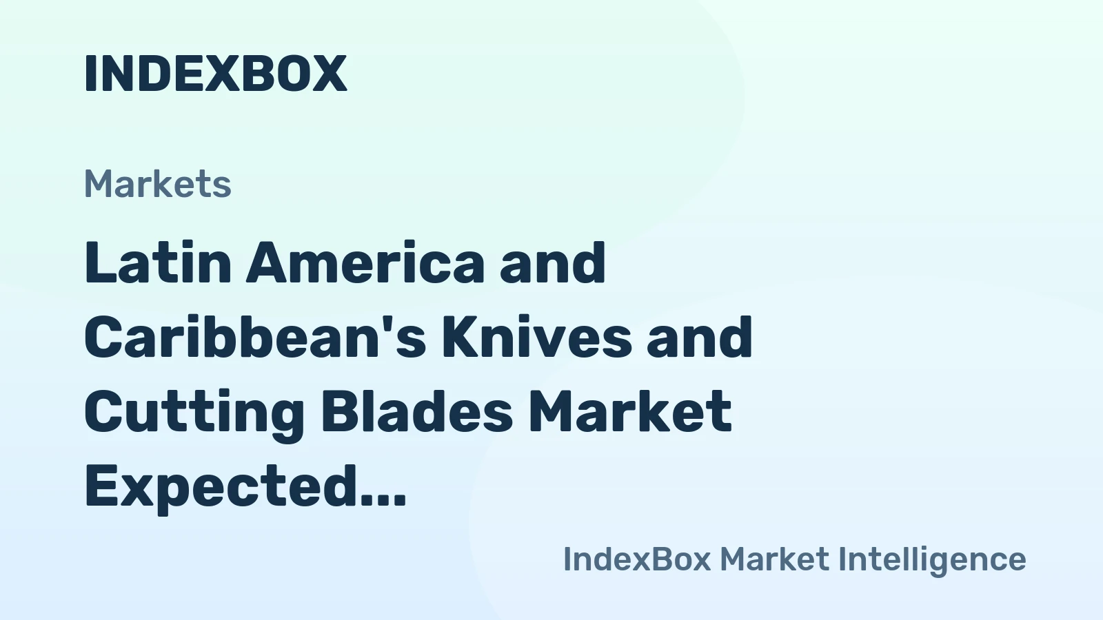 Latin America and Caribbean's Knives and Cutting Blades Market Expected to Grow at CAGR of +1.1% from 2024 to 2035
