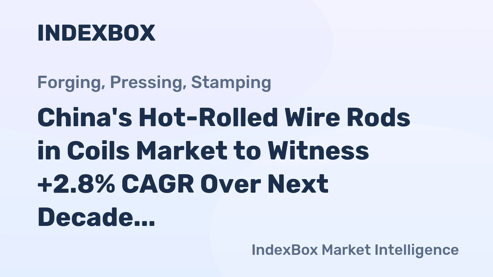 China's Hot-Rolled Wire Rods in Coils Market to Witness +2.8% CAGR Over Next Decade, Reaching $59.2B by 2035