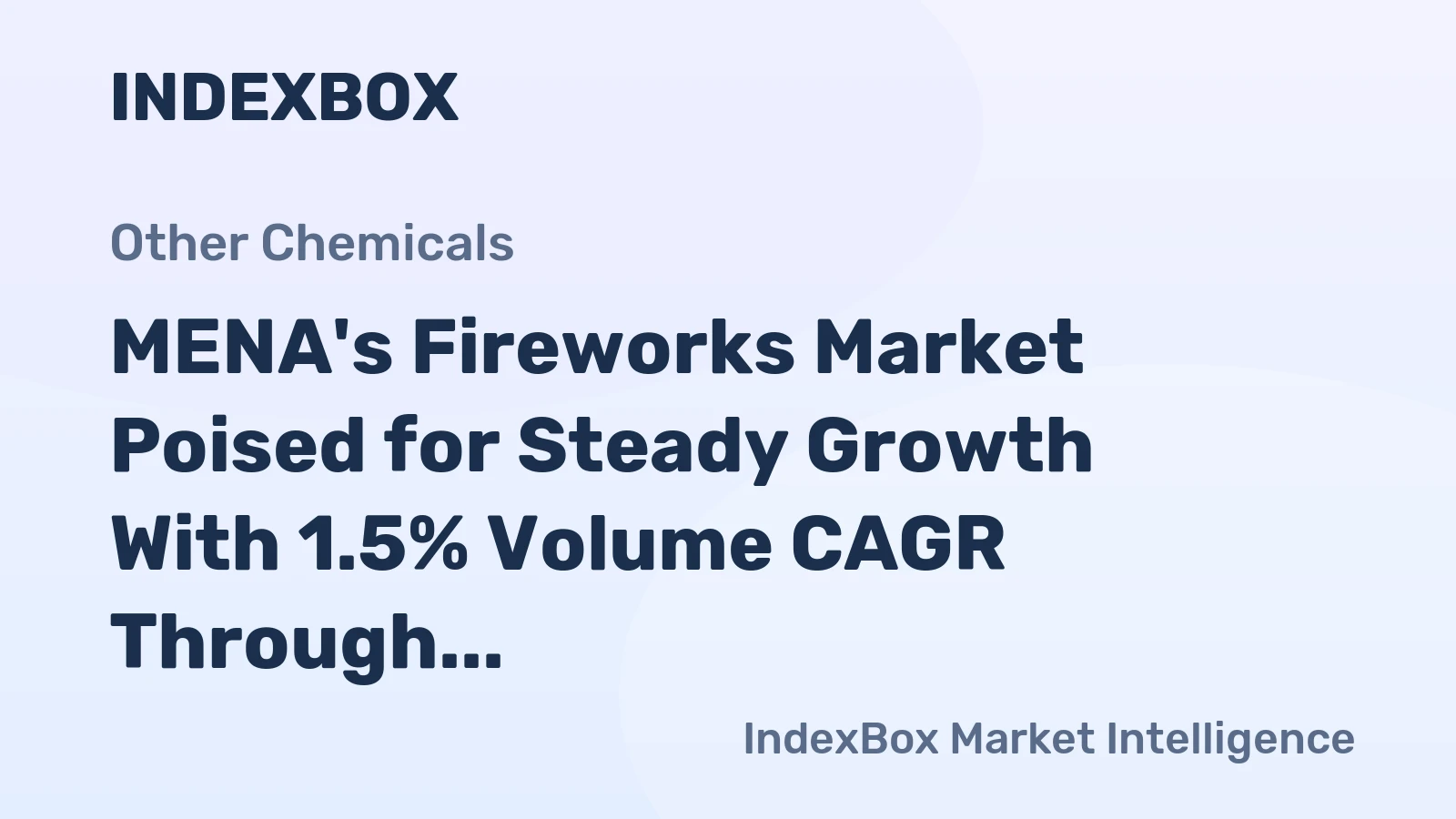 MENA's Fireworks Market Poised for Steady Growth With 1.5% Volume CAGR Through 2035