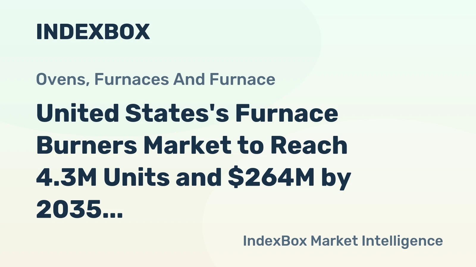 United States's Furnace Burners Market to Reach 4.3M Units and $264M by 2035