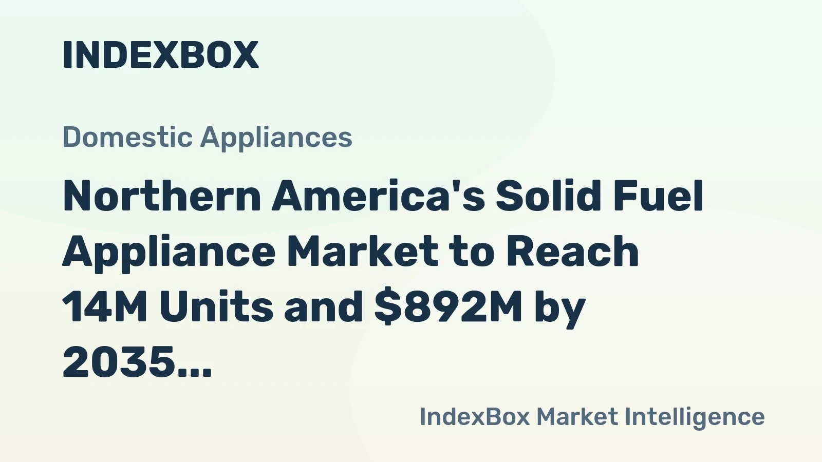 Northern America's Solid Fuel Appliance Market to Reach 14M Units and $892M by 2035