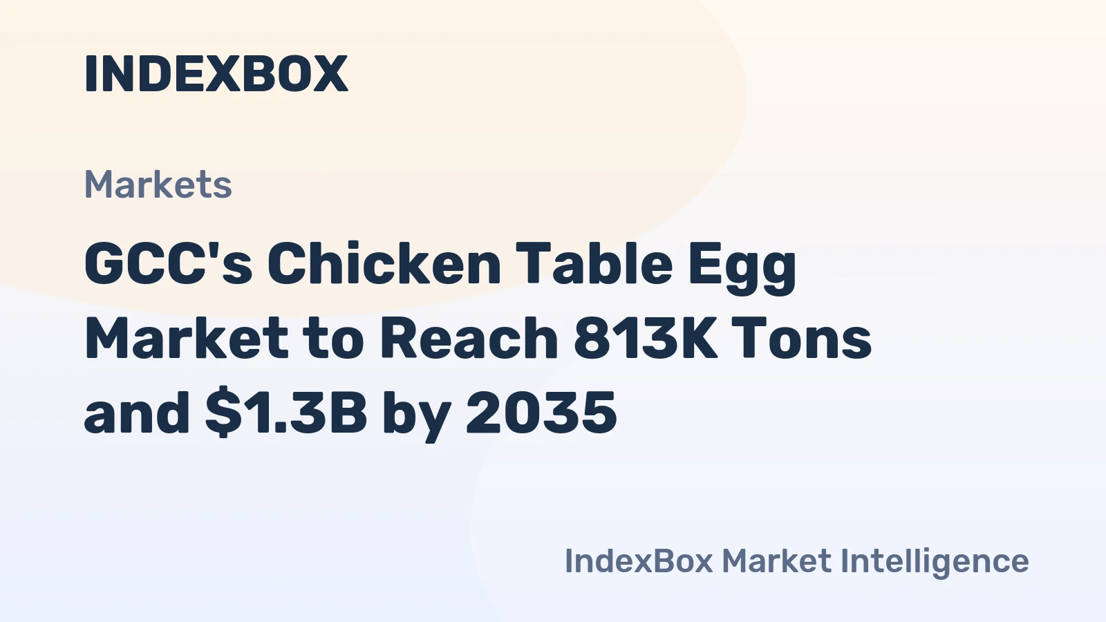 GCC's Chicken Table Egg Market to Reach 813K Tons and $1.3B by 2035