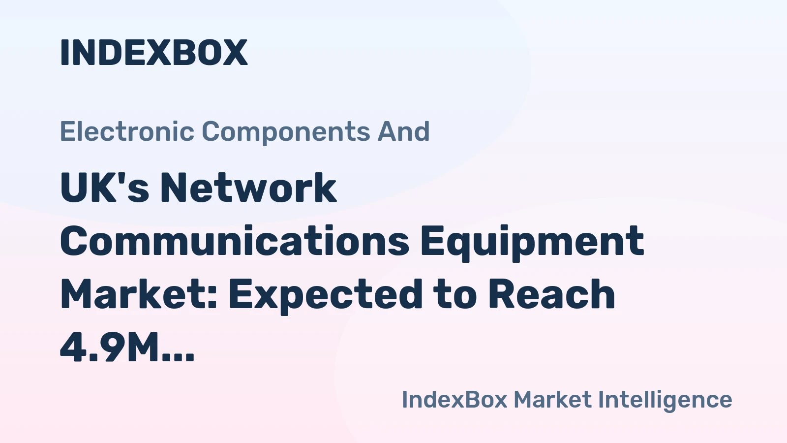 UK's Network Communications Equipment Market: Expected to Reach 4.9M Units and $858M by 2035