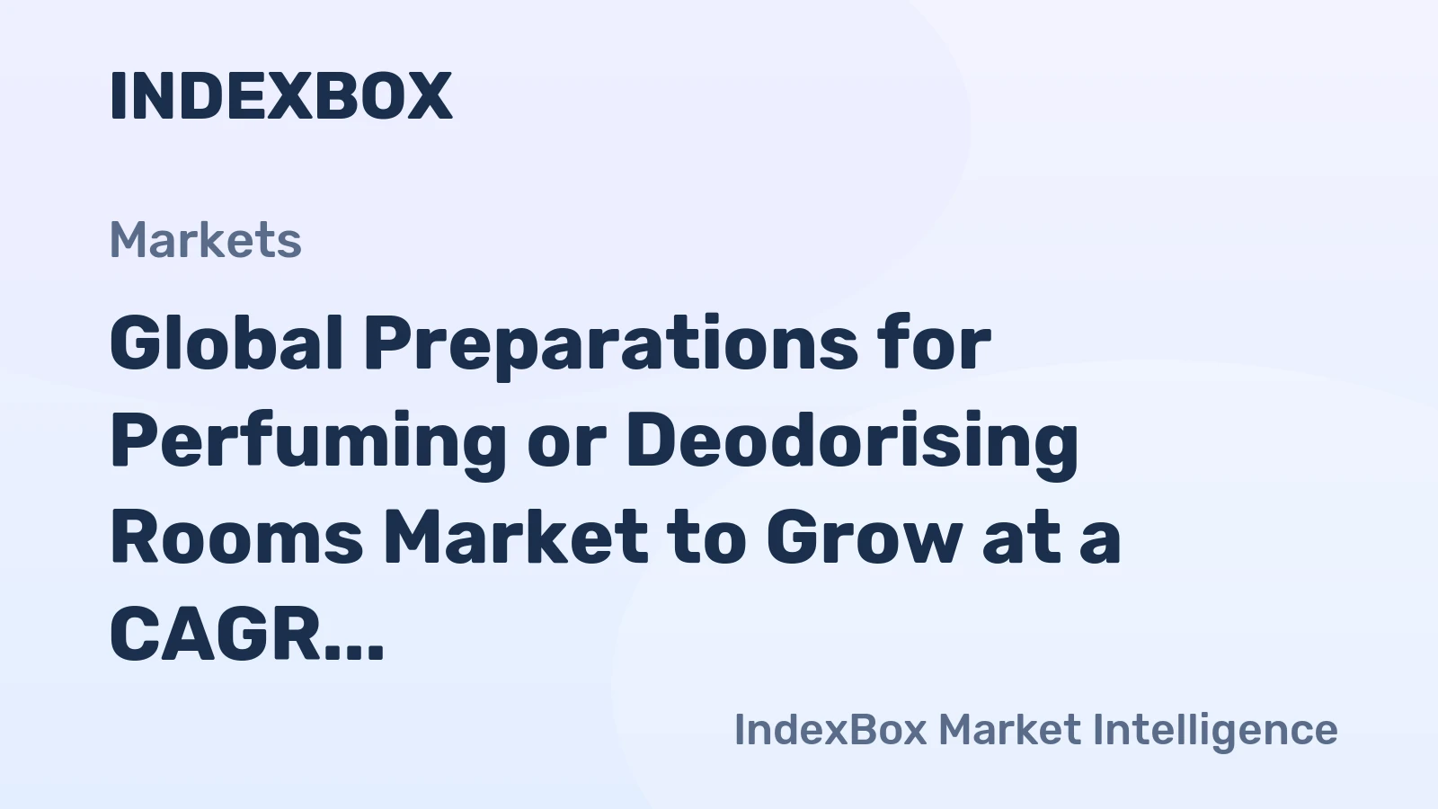 Global Preparations for Perfuming or Deodorising Rooms Market to Grow at a CAGR of +1.5% from 2024 to 2035