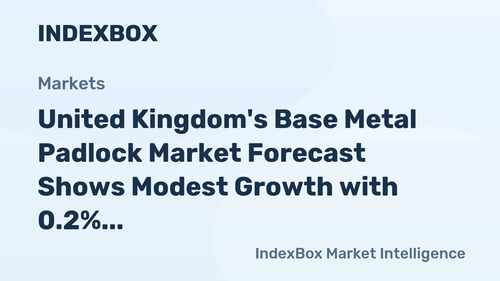 United Kingdom's Base Metal Padlock Market Forecast Shows Modest Growth with 0.2% Volume CAGR Through 2035