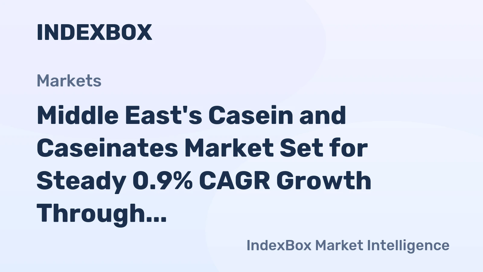 Middle East's Casein and Caseinates Market Set for Steady 0.9% CAGR Growth Through 2035