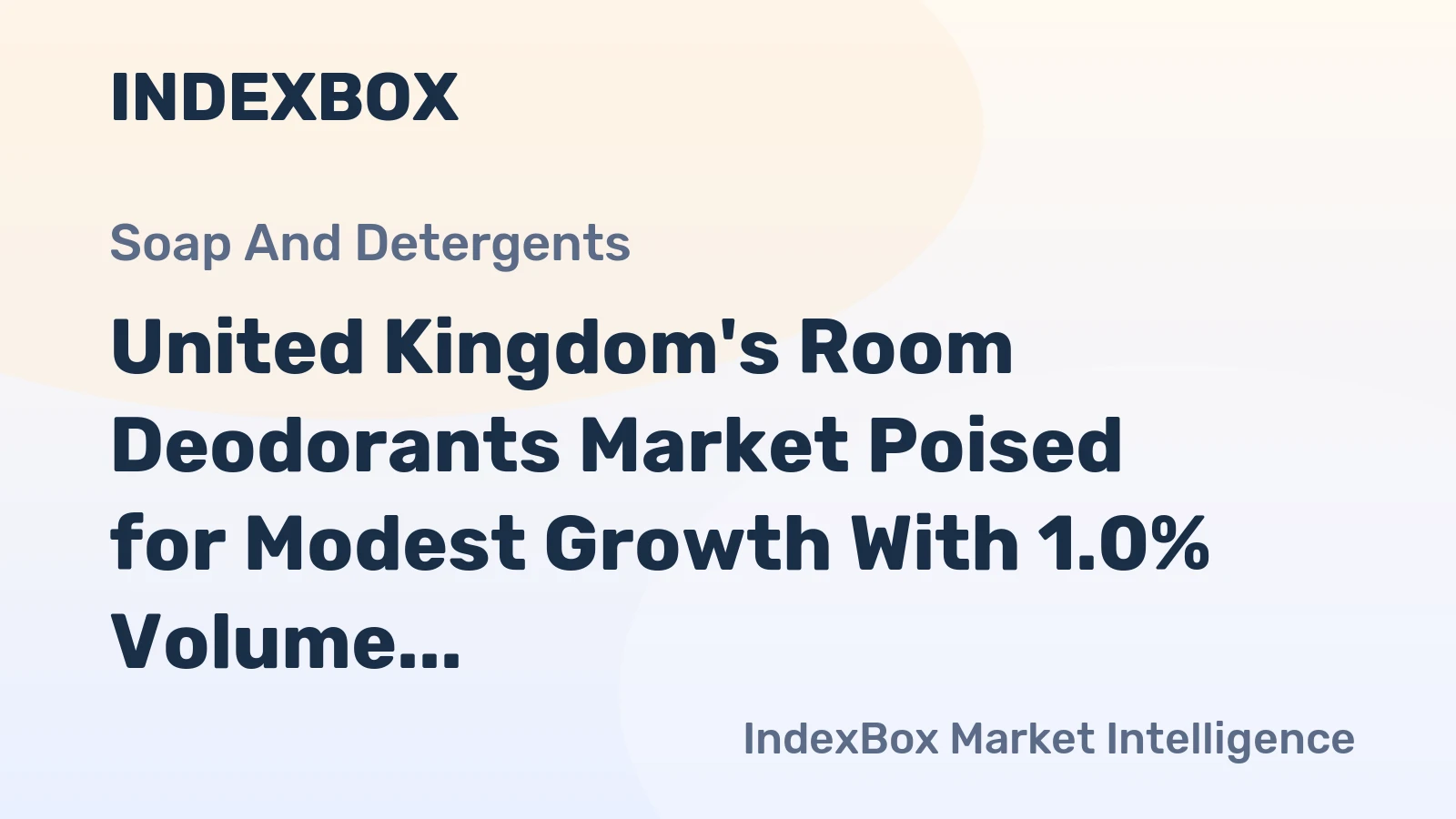 United Kingdom's Room Deodorants Market Poised for Modest Growth With 1.0% Volume CAGR