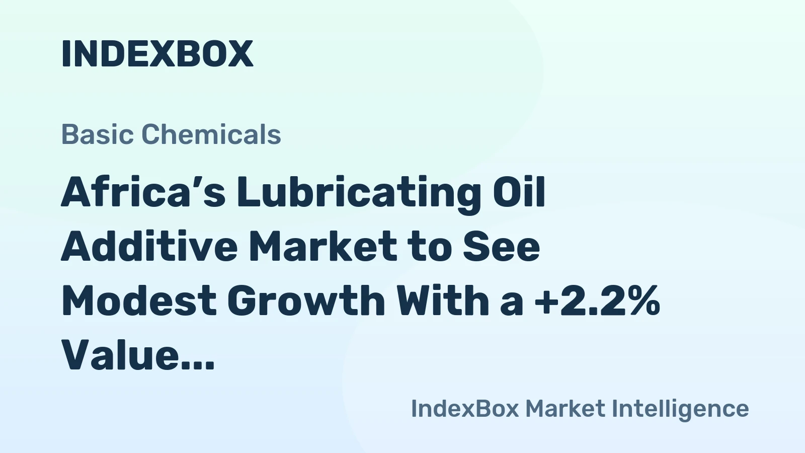 Africa’s Lubricating Oil Additive Market to See Modest Growth With a +2.2% Value CAGR Through 2035