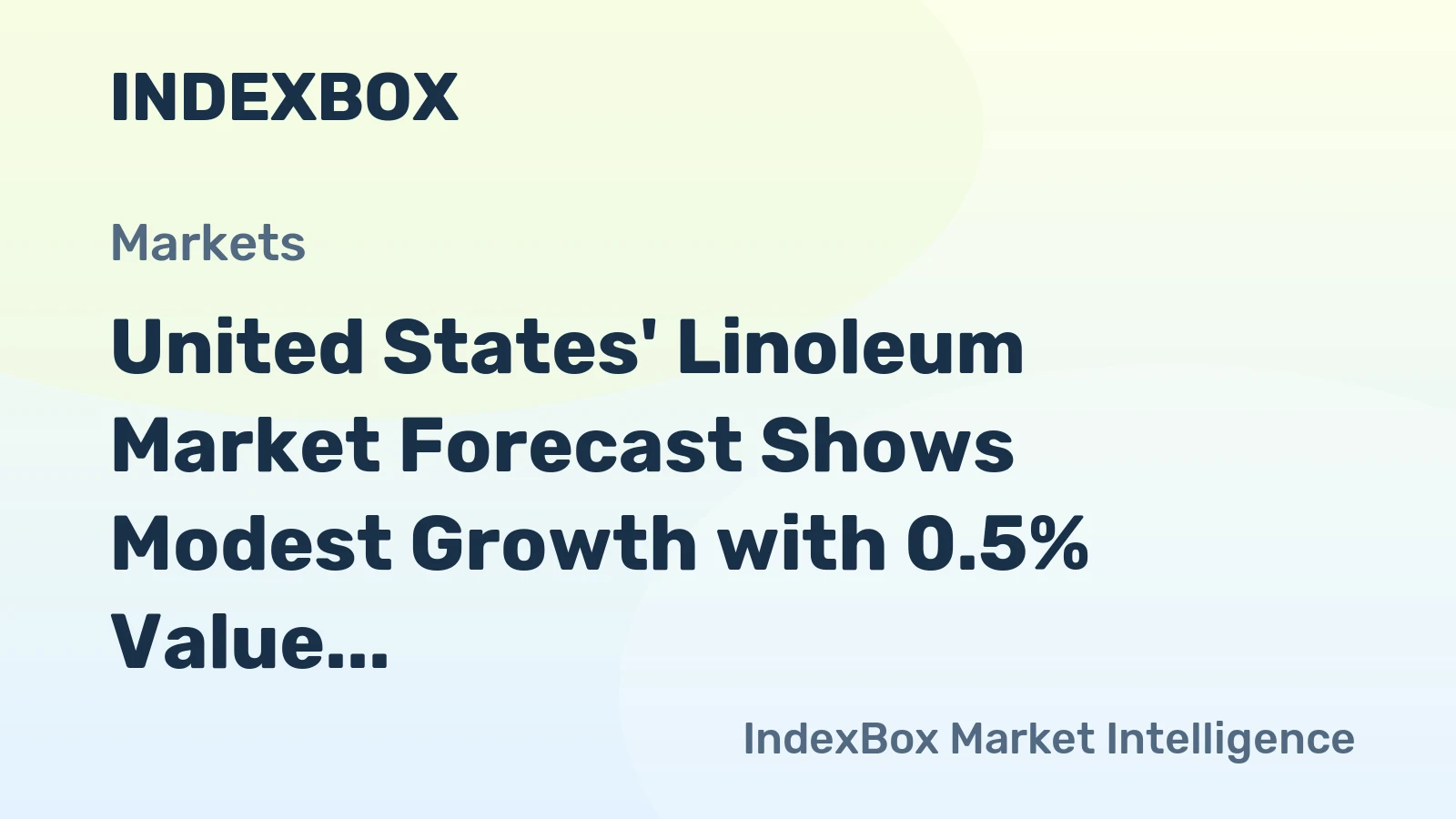 United States' Linoleum Market Forecast Shows Modest Growth with 0.5% Value CAGR