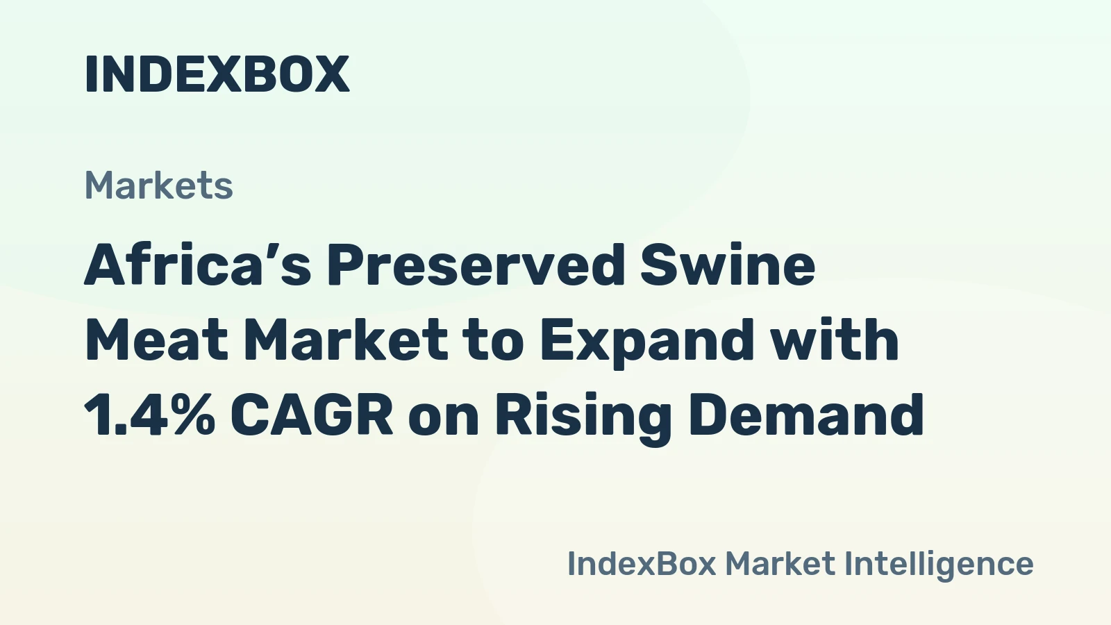 Africa’s Preserved Swine Meat Market to Expand with 1.4% CAGR on Rising Demand