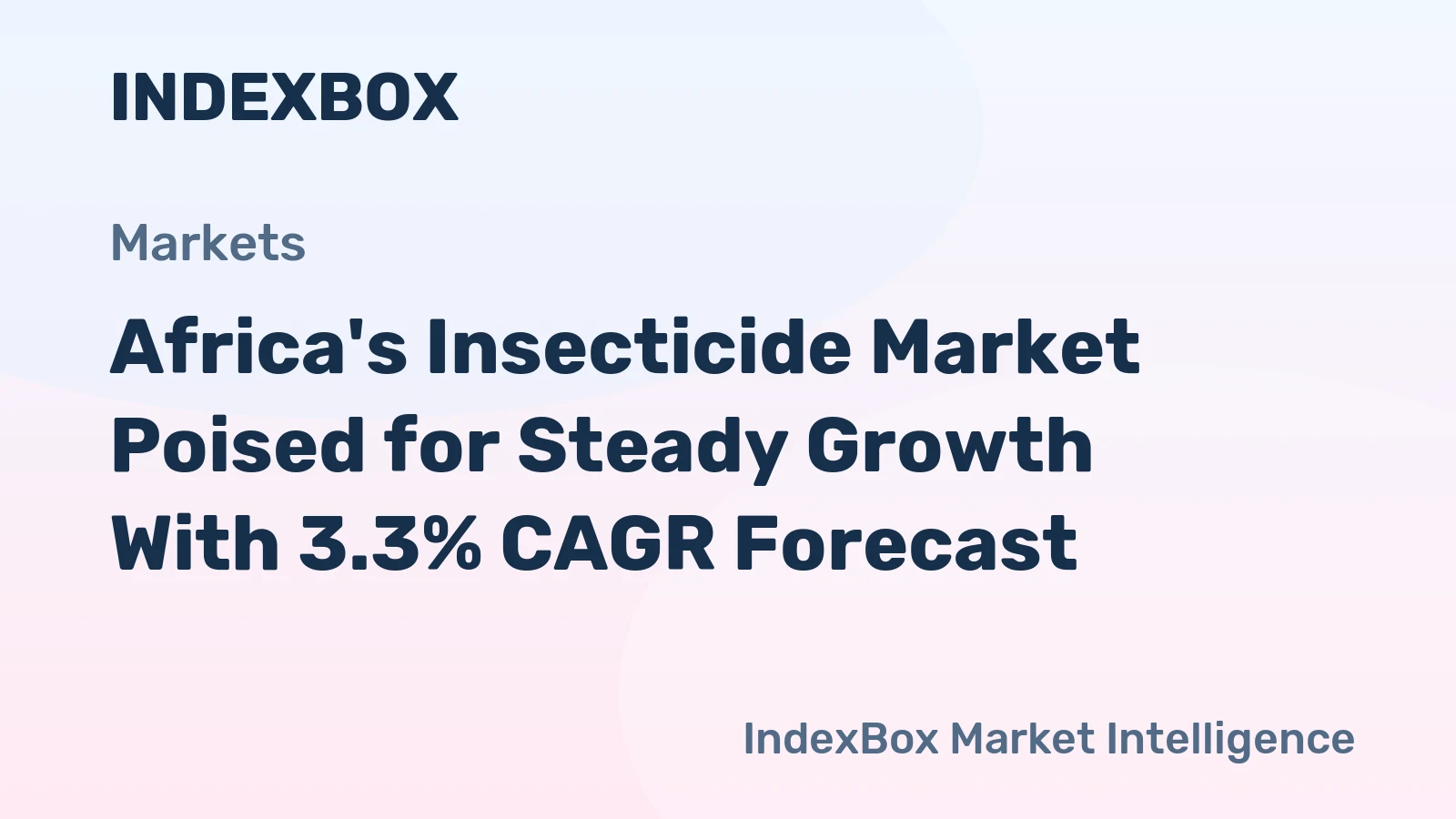 Africa's Insecticide Market Poised for Steady Growth With 3.3% CAGR Forecast