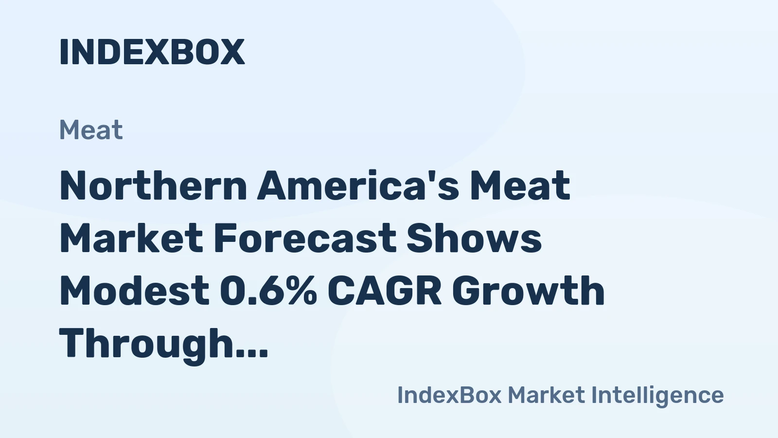 Northern America's Meat Market Forecast Shows Modest 0.6% CAGR Growth Through 2035