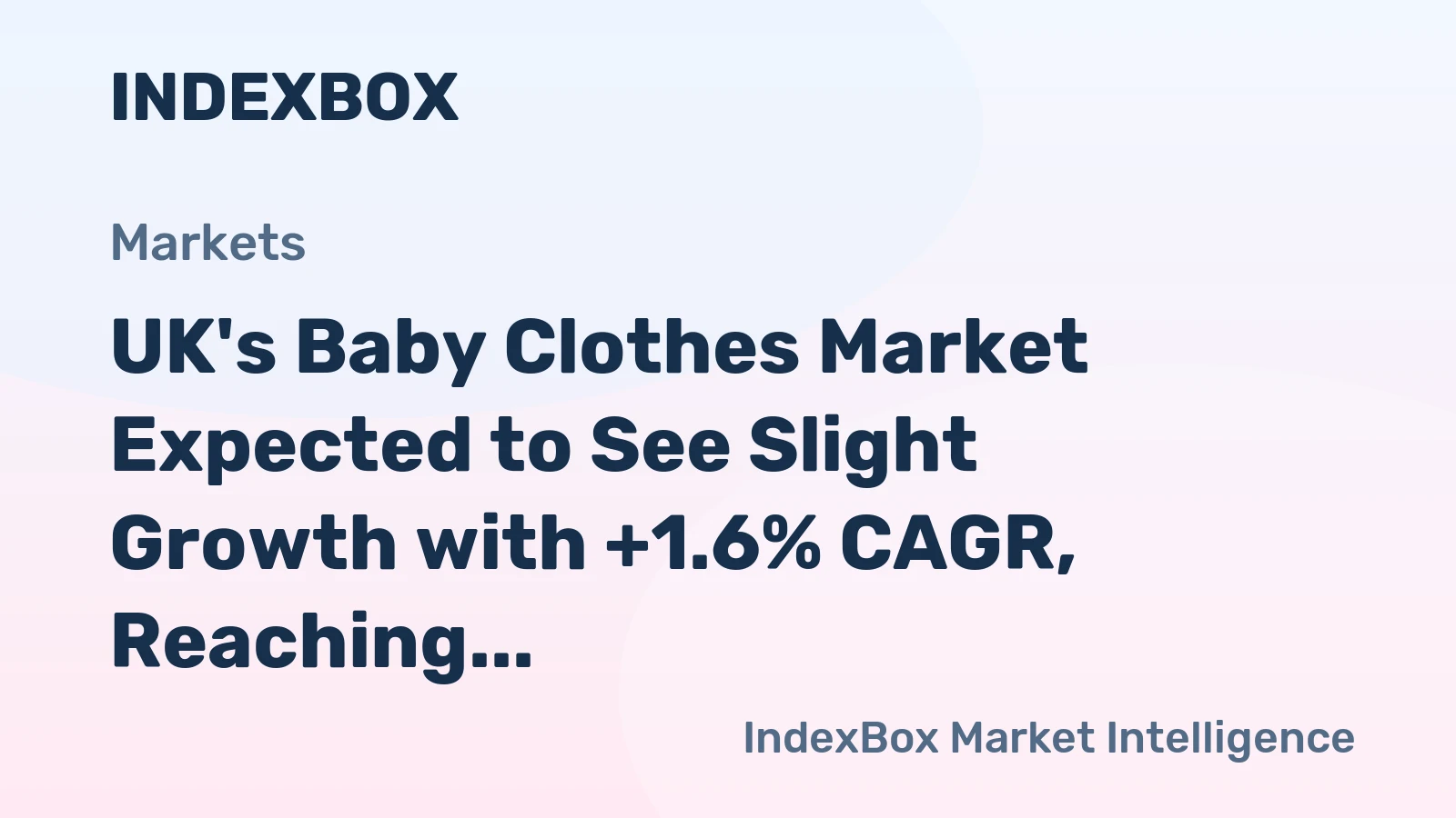 UK's Baby Clothes Market Expected to See Slight Growth with +1.6% CAGR, Reaching 3.9K Tons by 2035