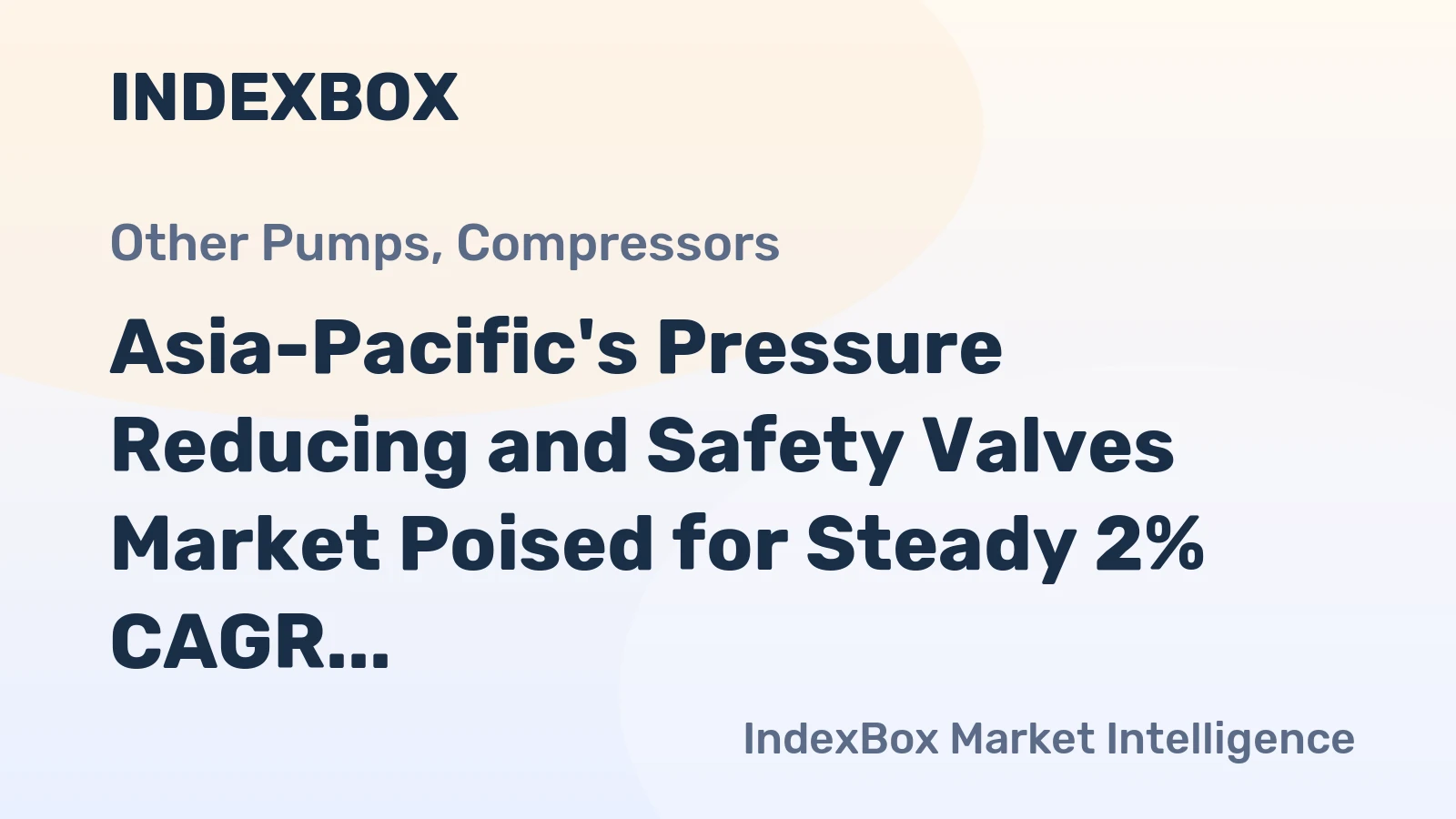 Asia-Pacific's Pressure Reducing and Safety Valves Market Poised for Steady 2% CAGR Growth Through 2035