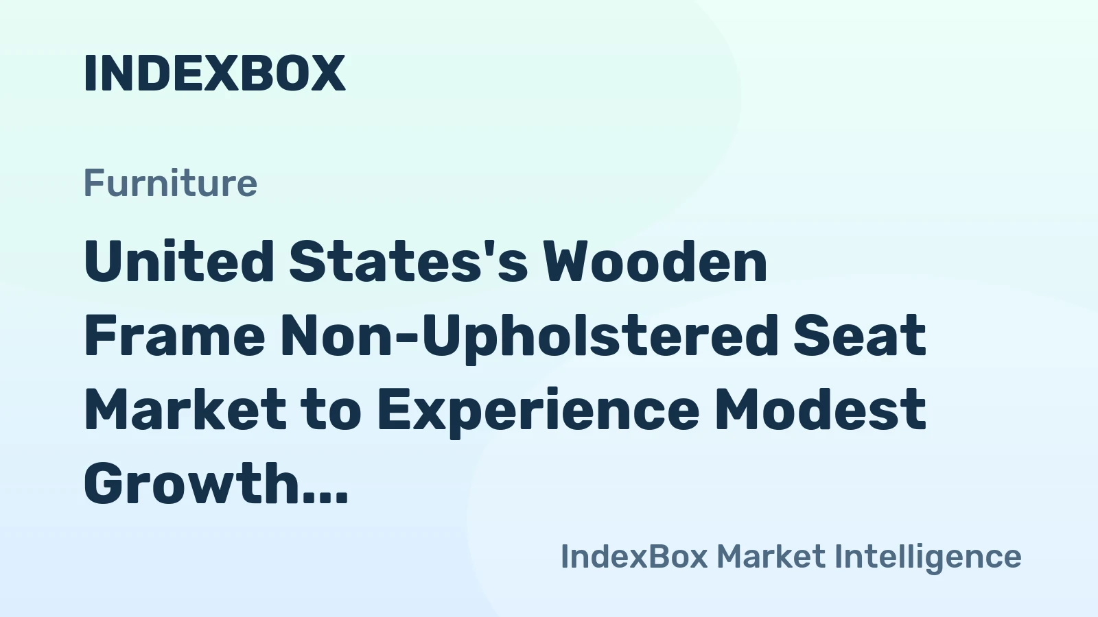 United States's Wooden Frame Non-Upholstered Seat Market to Experience Modest Growth with a Projected CAGR of +1.8% from 2024 to 2035