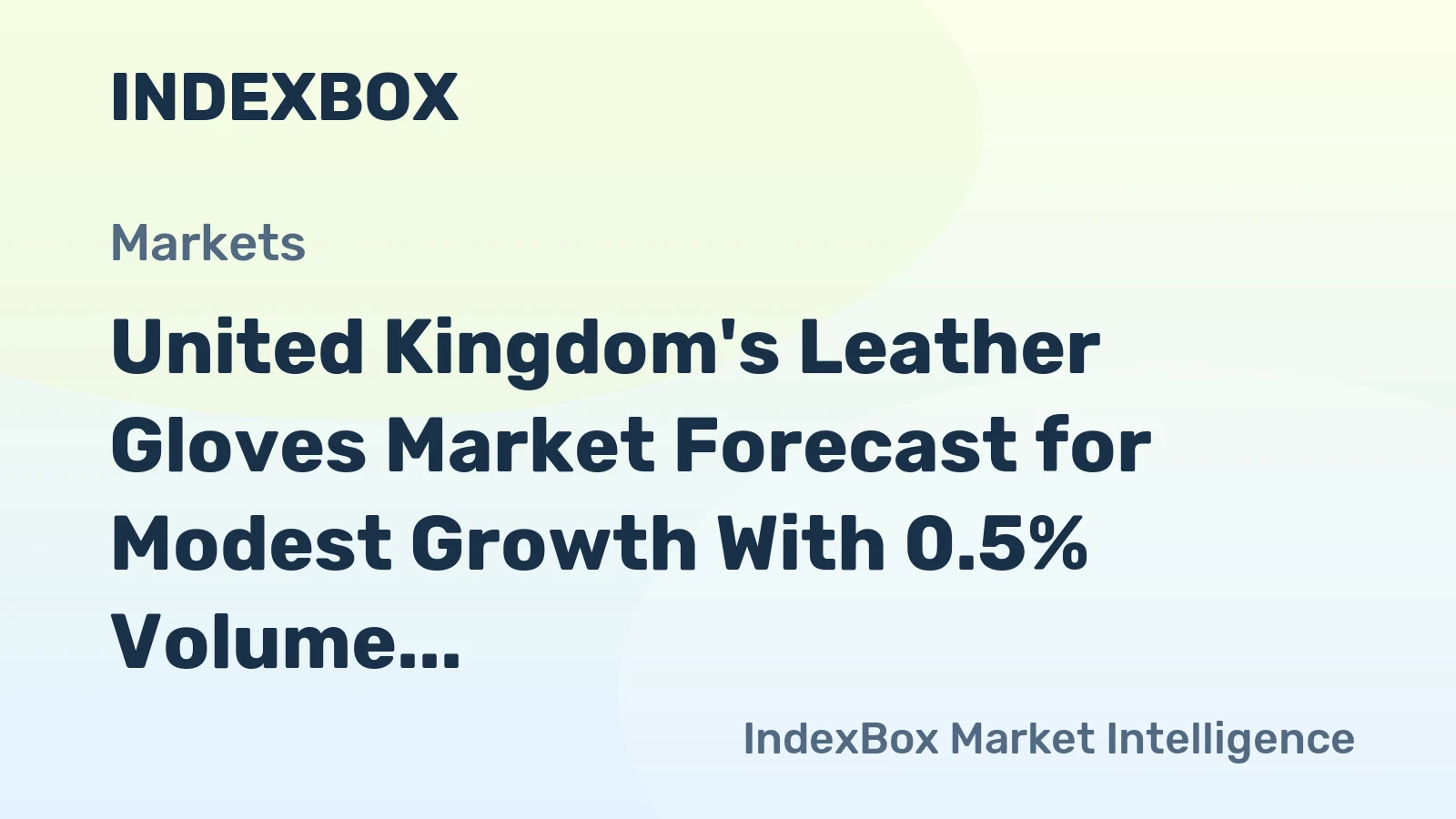 United Kingdom's Leather Gloves Market Forecast for Modest Growth With 0.5% Volume CAGR Through 2035