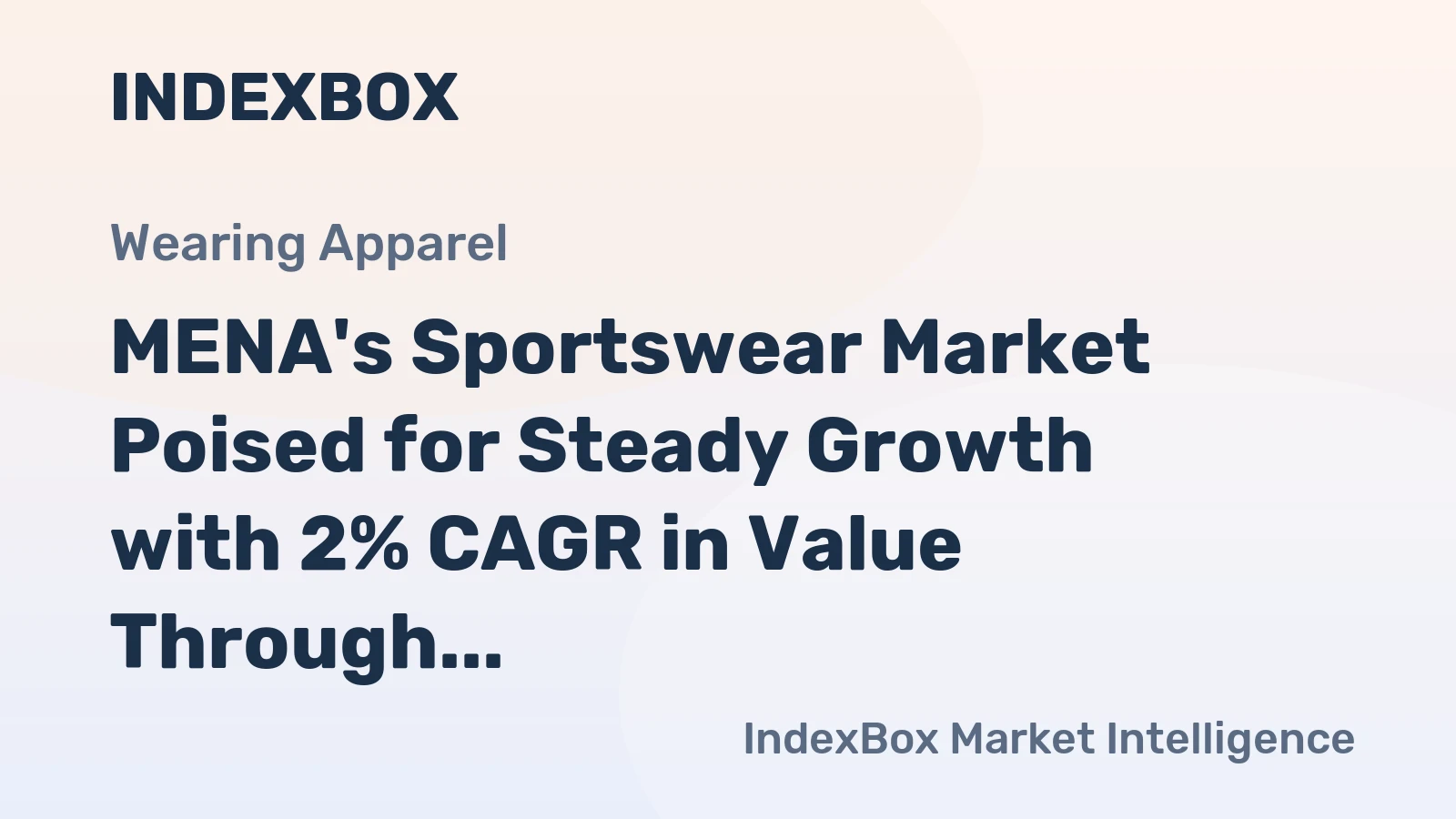 MENA's Sportswear Market Poised for Steady Growth with 2% CAGR in Value Through 2035