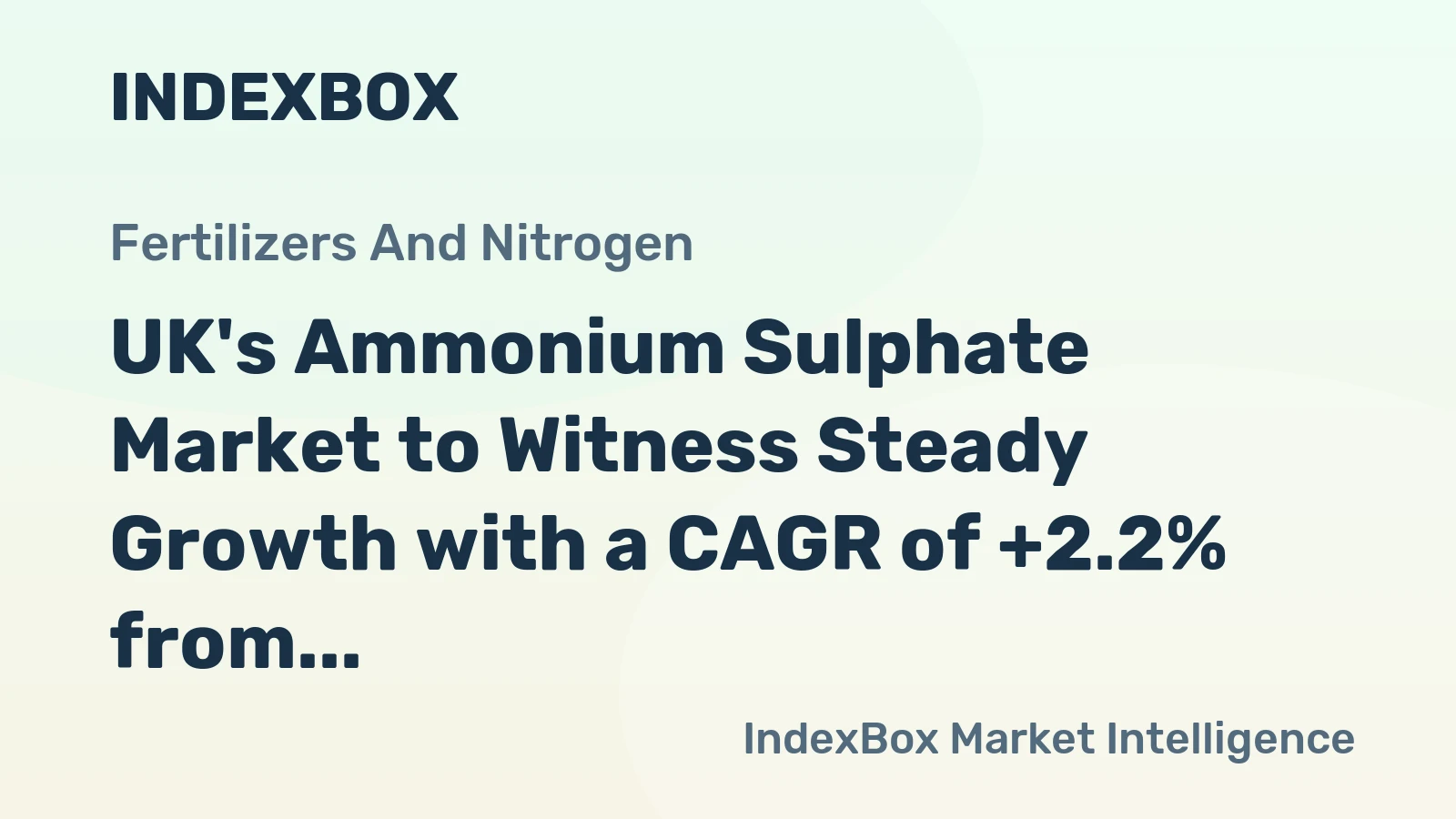 UK's Ammonium Sulphate Market to Witness Steady Growth with a CAGR of +2.2% from 2024 to 2035