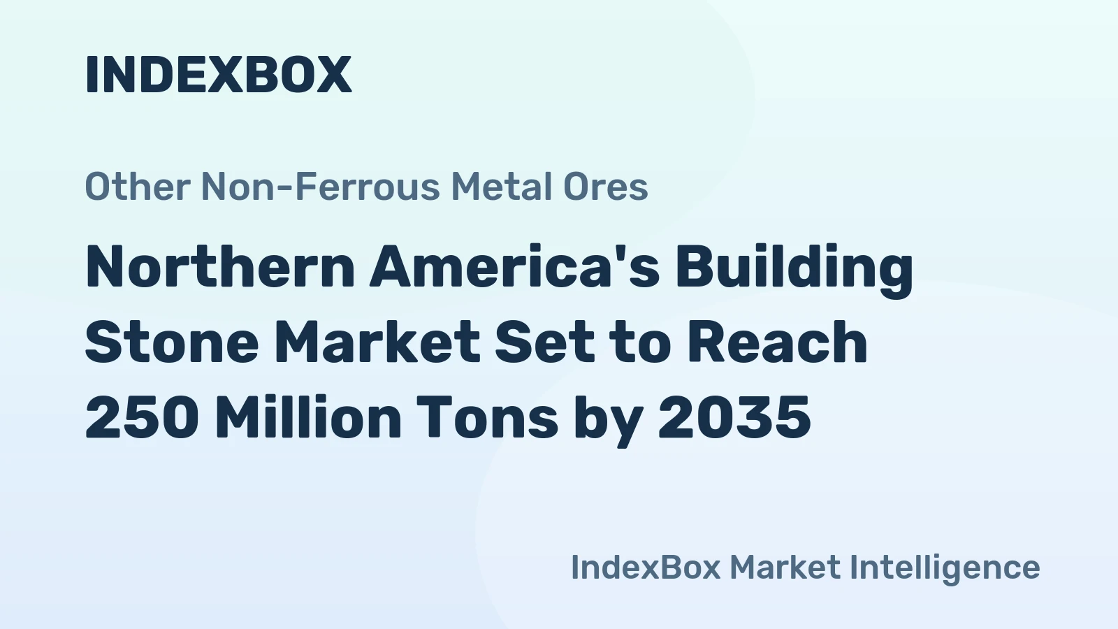 Northern America's Building Stone Market Set to Reach 250 Million Tons by 2035