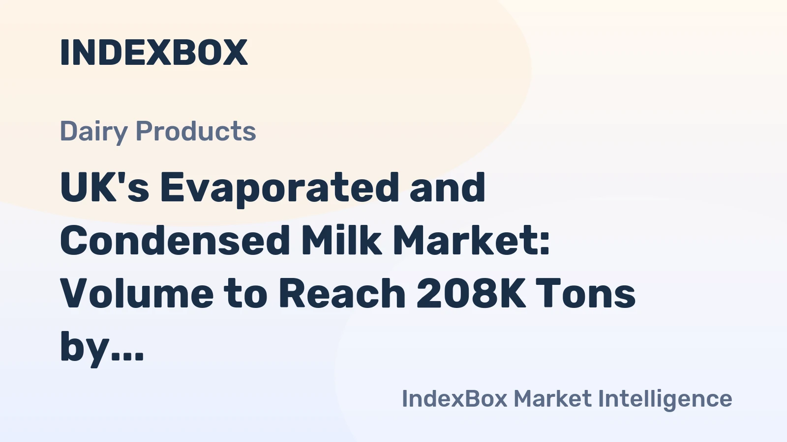 UK's Evaporated and Condensed Milk Market: Volume to Reach 208K Tons by 2035 with Value Expected to Hit $443M