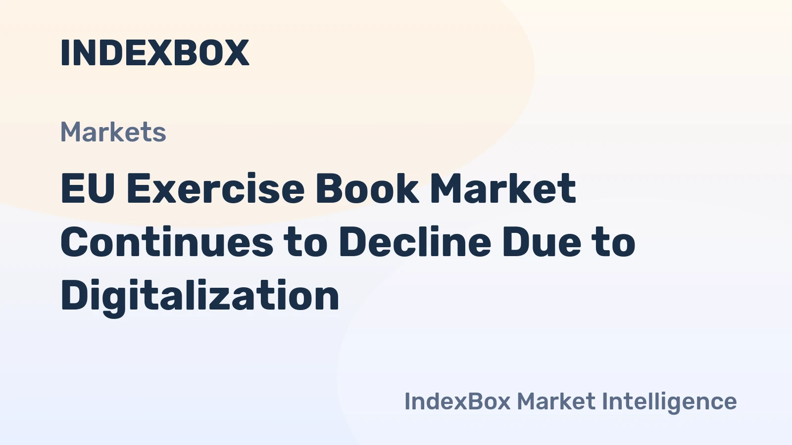 EU Exercise Book Market Continues to Decline Due to Digitalization