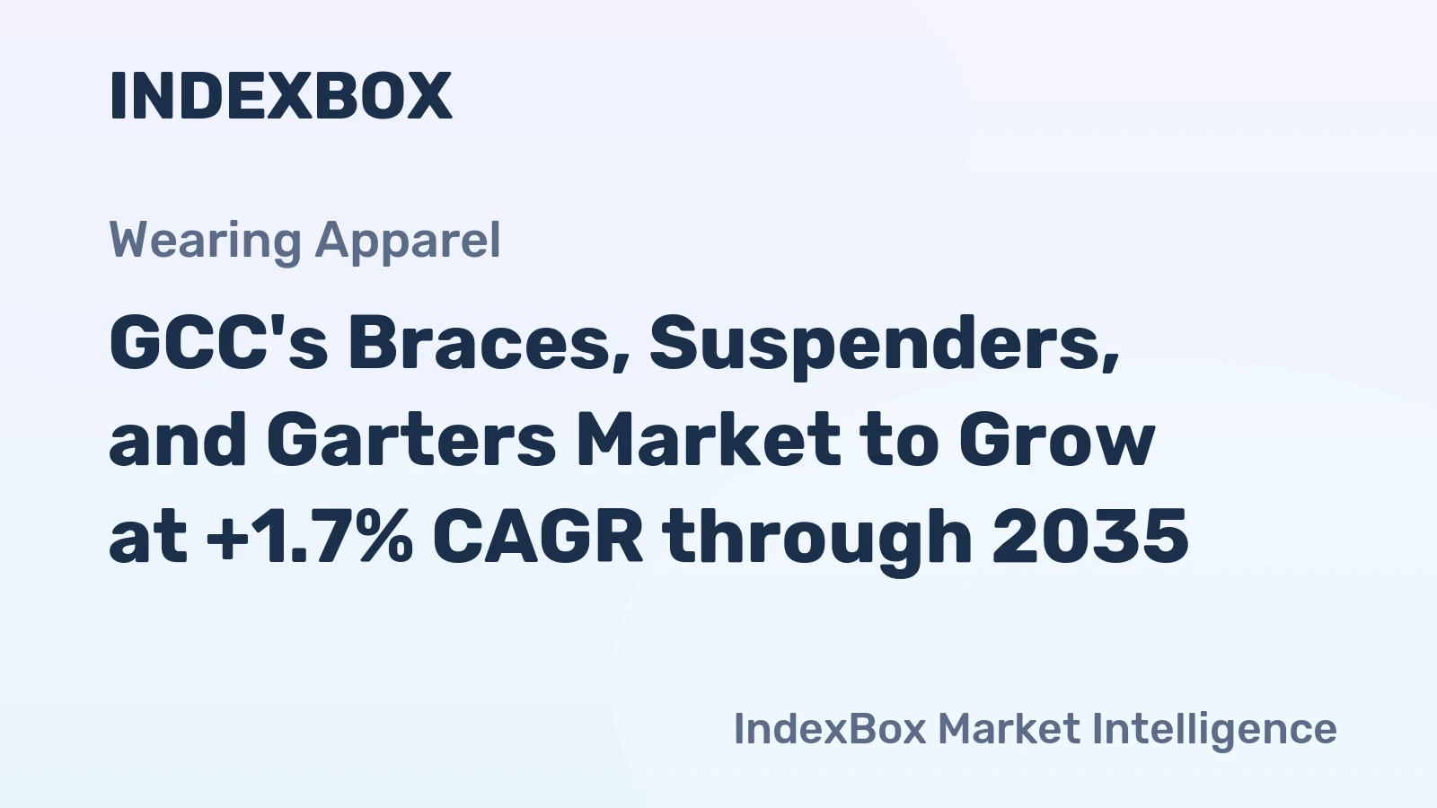 GCC's Braces, Suspenders, and Garters Market to Grow at +1.7% CAGR through 2035