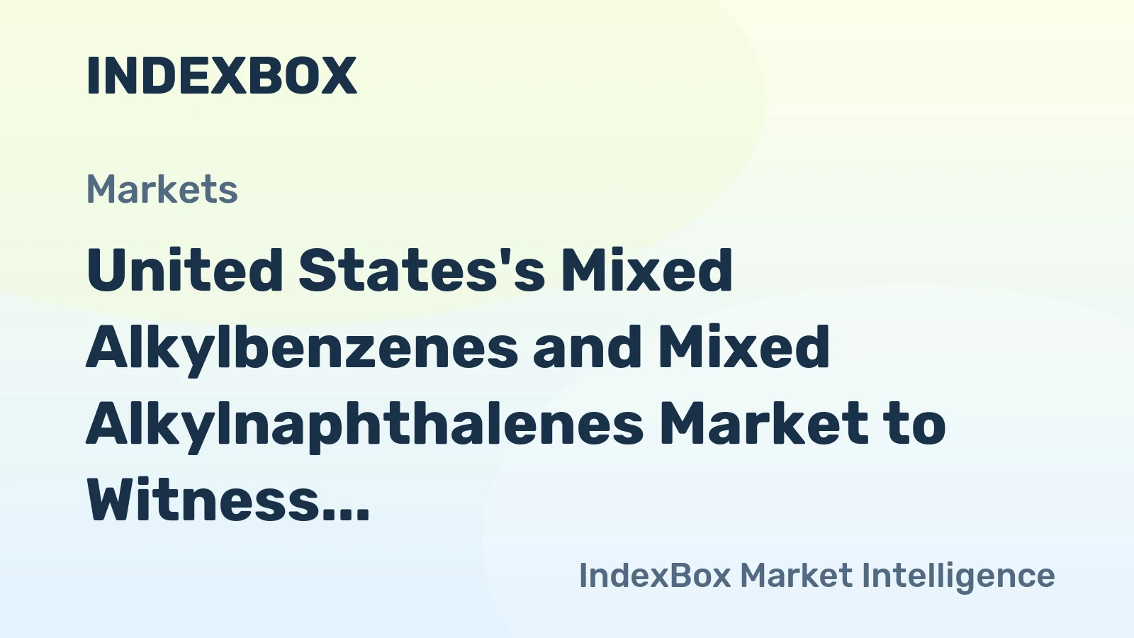 United States's Mixed Alkylbenzenes and Mixed Alkylnaphthalenes Market to Witness Slow Growth with a CAGR of +0.4% from 2024 to 2035