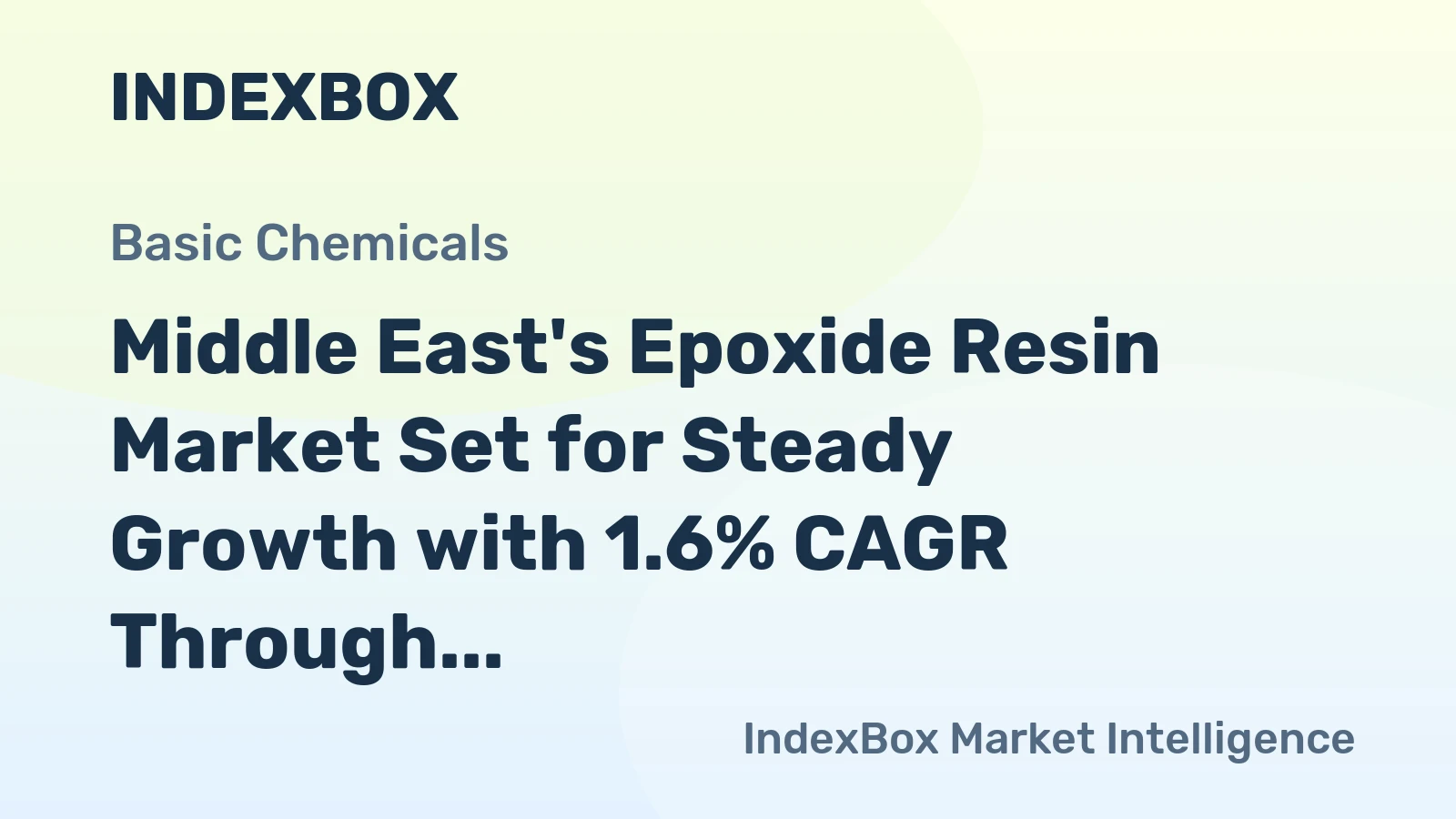 Middle East's Epoxide Resin Market Set for Steady Growth with 1.6% CAGR Through 2035