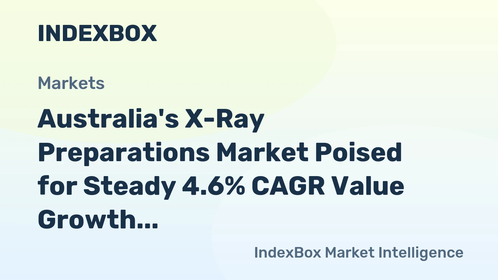 Australia's X-Ray Preparations Market Poised for Steady 4.6% CAGR Value Growth Through 2035