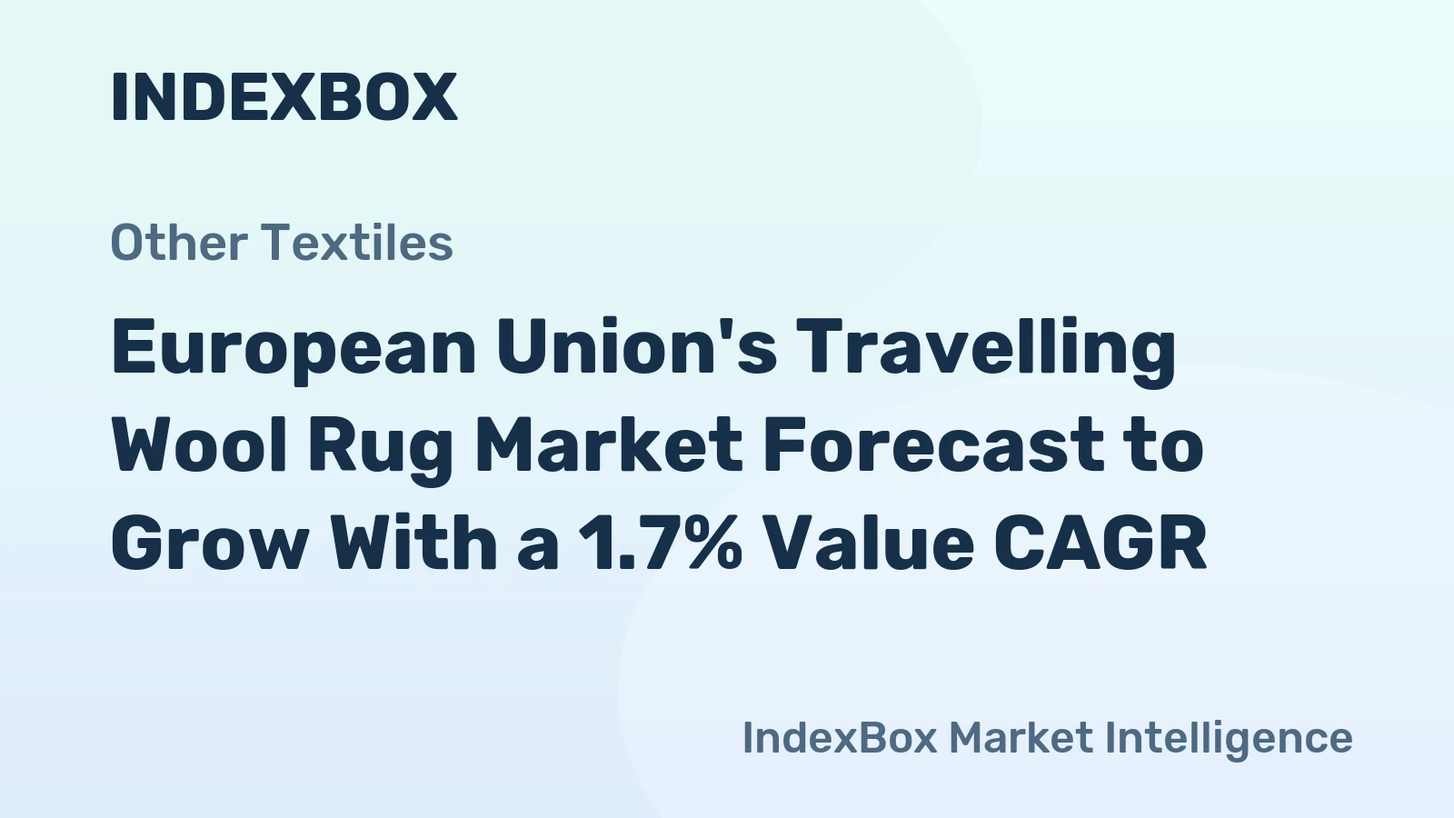European Union's Travelling Wool Rug Market Forecast to Grow With a 1.7% Value CAGR