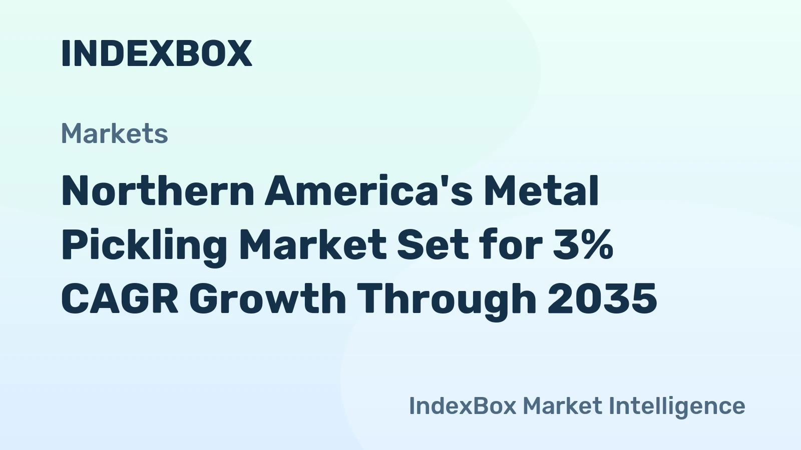Northern America's Metal Pickling Market Set for 3% CAGR Growth Through 2035