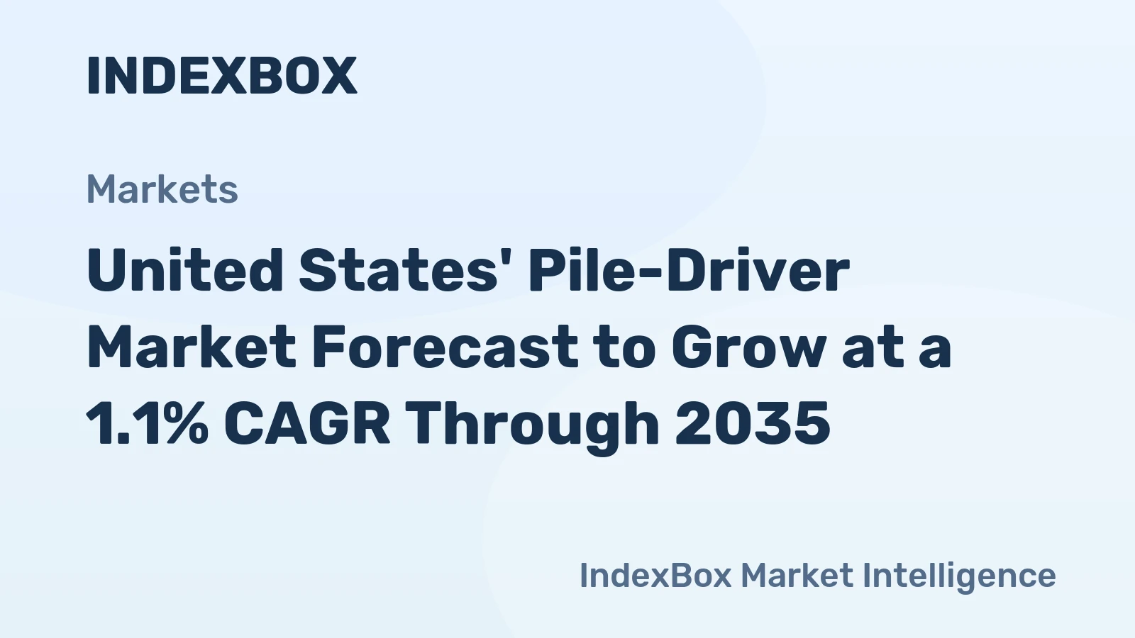 United States' Pile-Driver Market Forecast to Grow at a 1.1% CAGR Through 2035