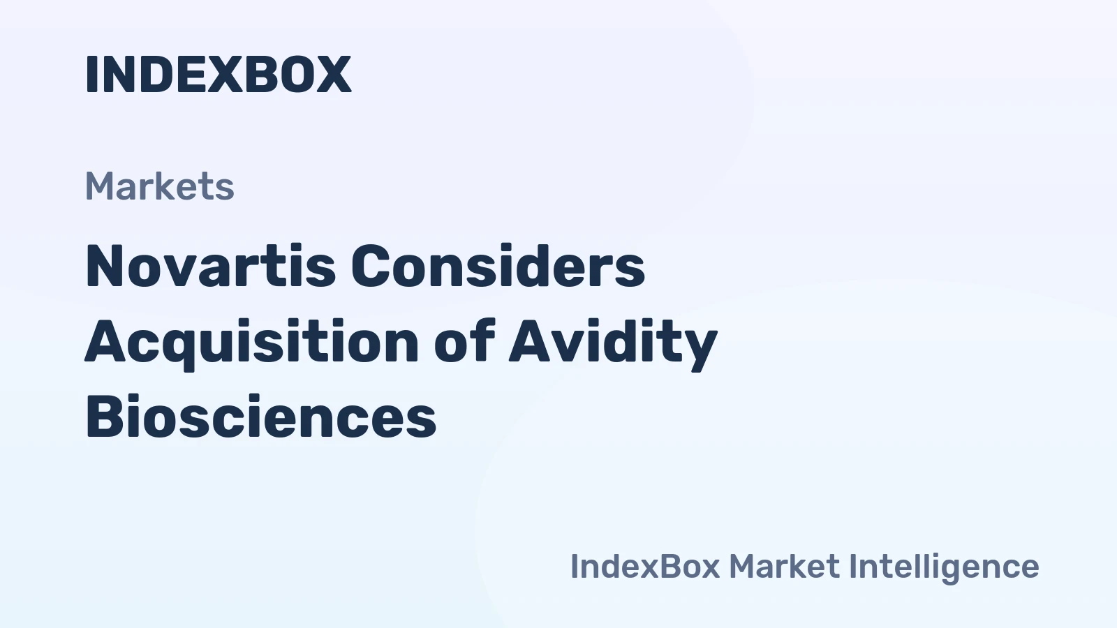 Novartis Considers Acquisition of Avidity Biosciences