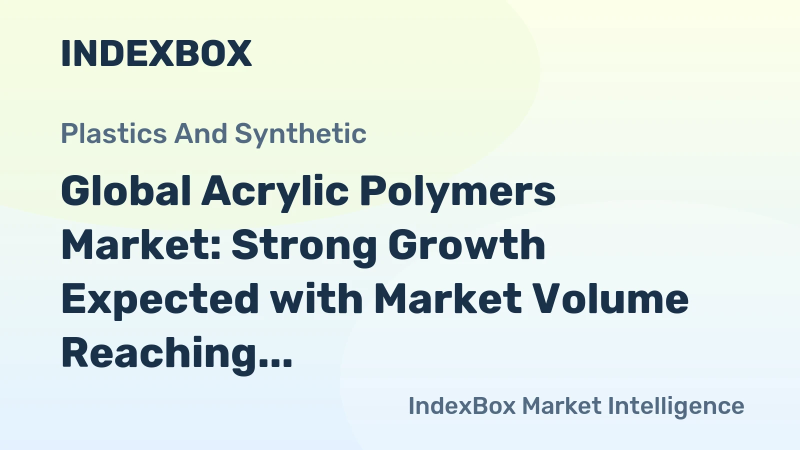 Global Acrylic Polymers Market: Strong Growth Expected with Market Volume Reaching 32M Tons and Market Value Soaring to $79.4B by 2035
