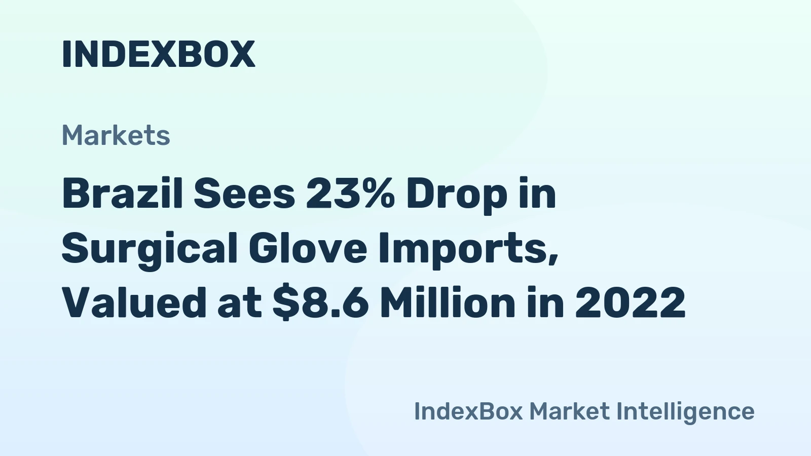 Brazil Sees 23% Drop in Surgical Glove Imports, Valued at $8.6 Million in 2022