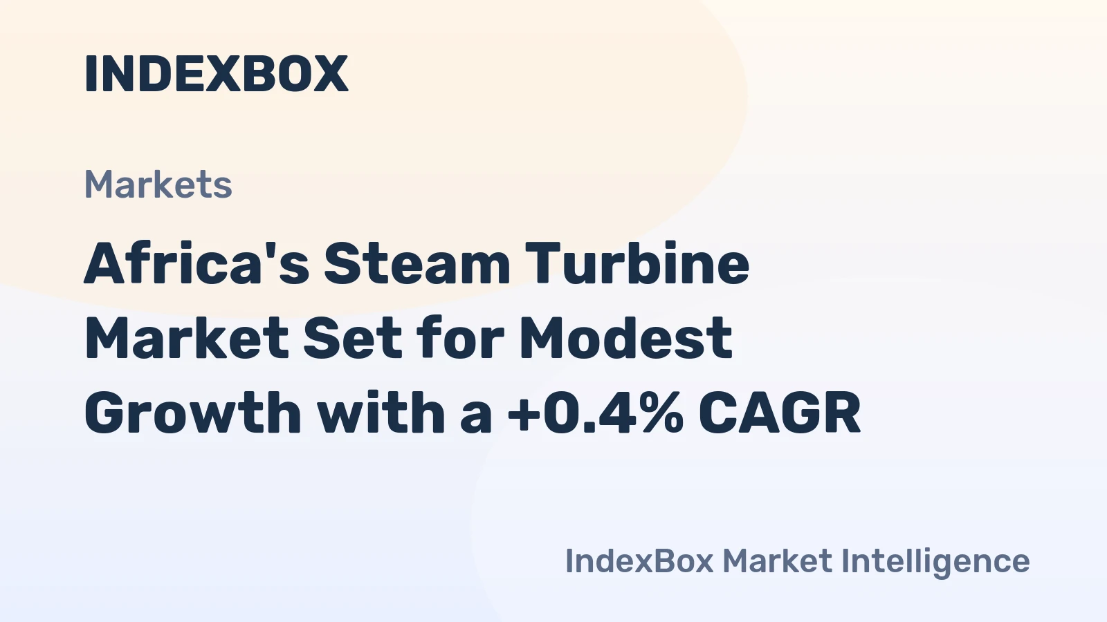 Africa's Steam Turbine Market Set for Modest Growth with a +0.4% CAGR