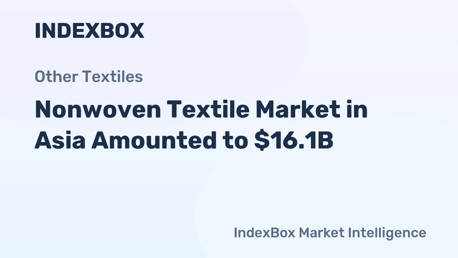 Nonwoven Textile Market in Asia Amounted to $16.1B
