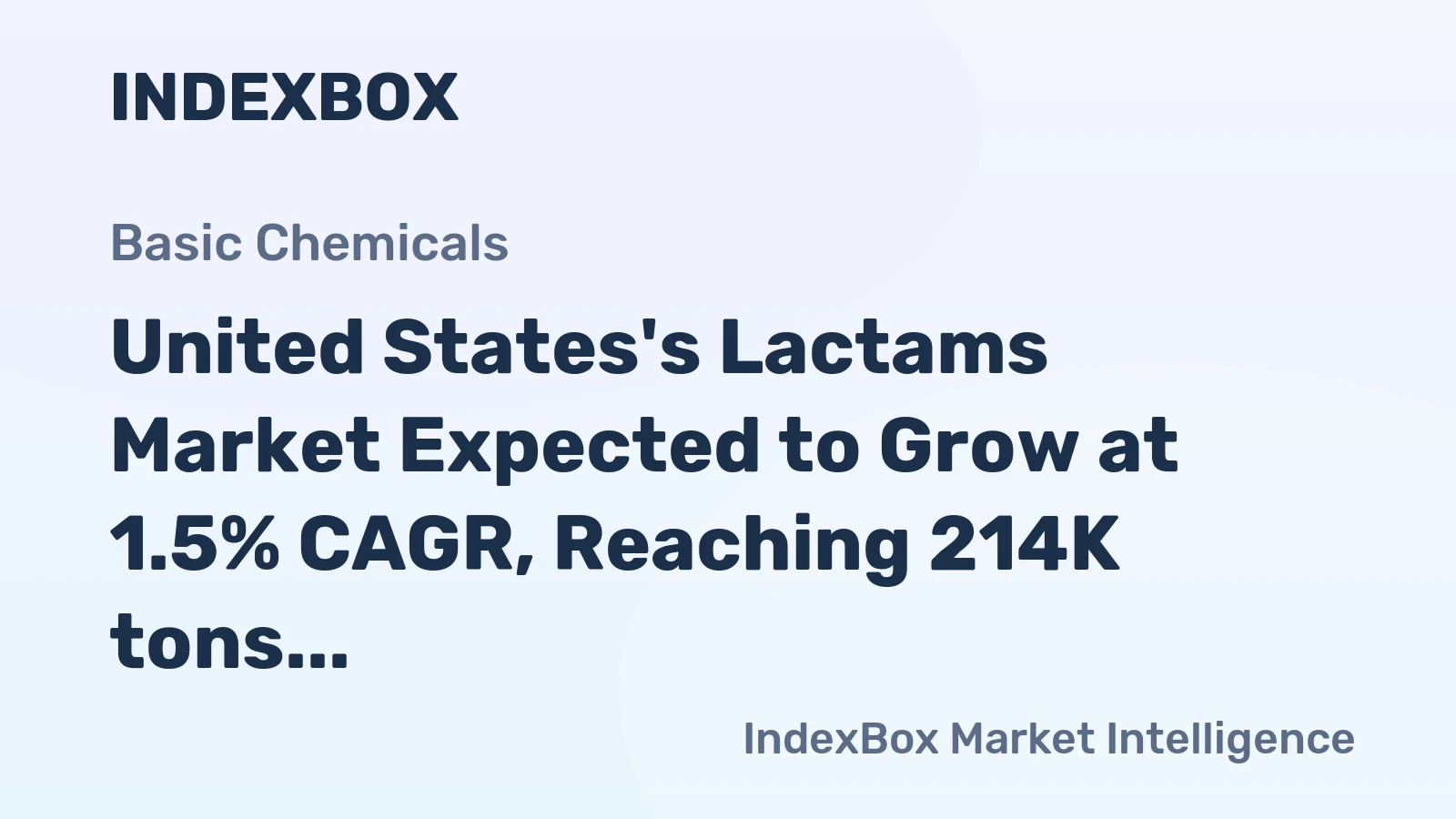 United States's Lactams Market Expected to Grow at 1.5% CAGR, Reaching 214K tons by 2035