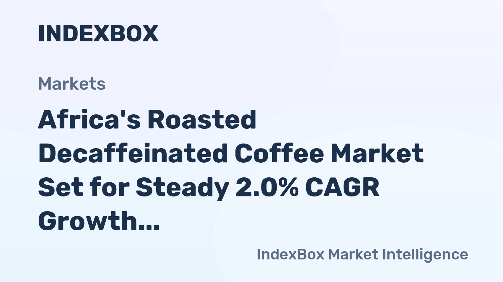 Africa's Roasted Decaffeinated Coffee Market Set for Steady 2.0% CAGR Growth Through 2035